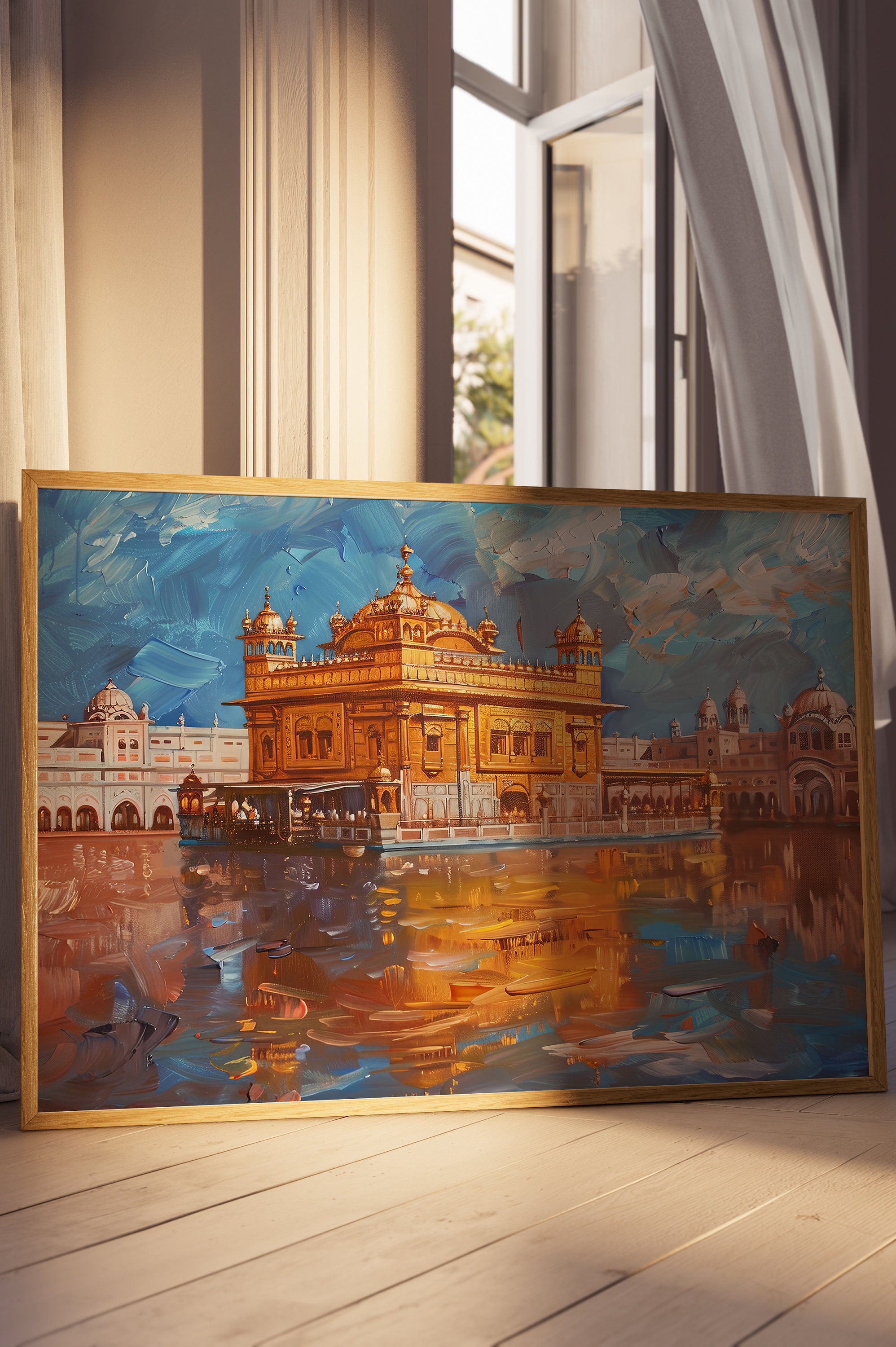 Gurdwara Sikh Art Golden Temple Poster Unframed Sikh Wall Art Sikhism ...