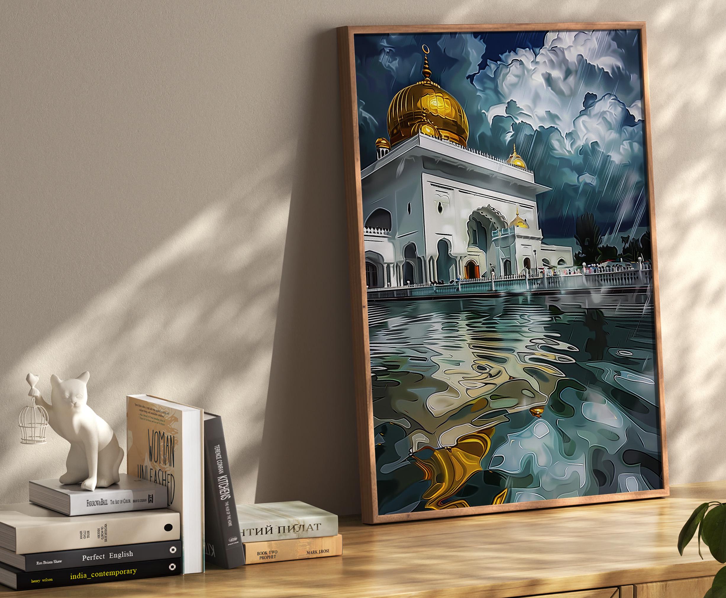 Gurdwara | Poster | Sikh Art Golden Temple Poster Sikh Wall Art Sikhism ...