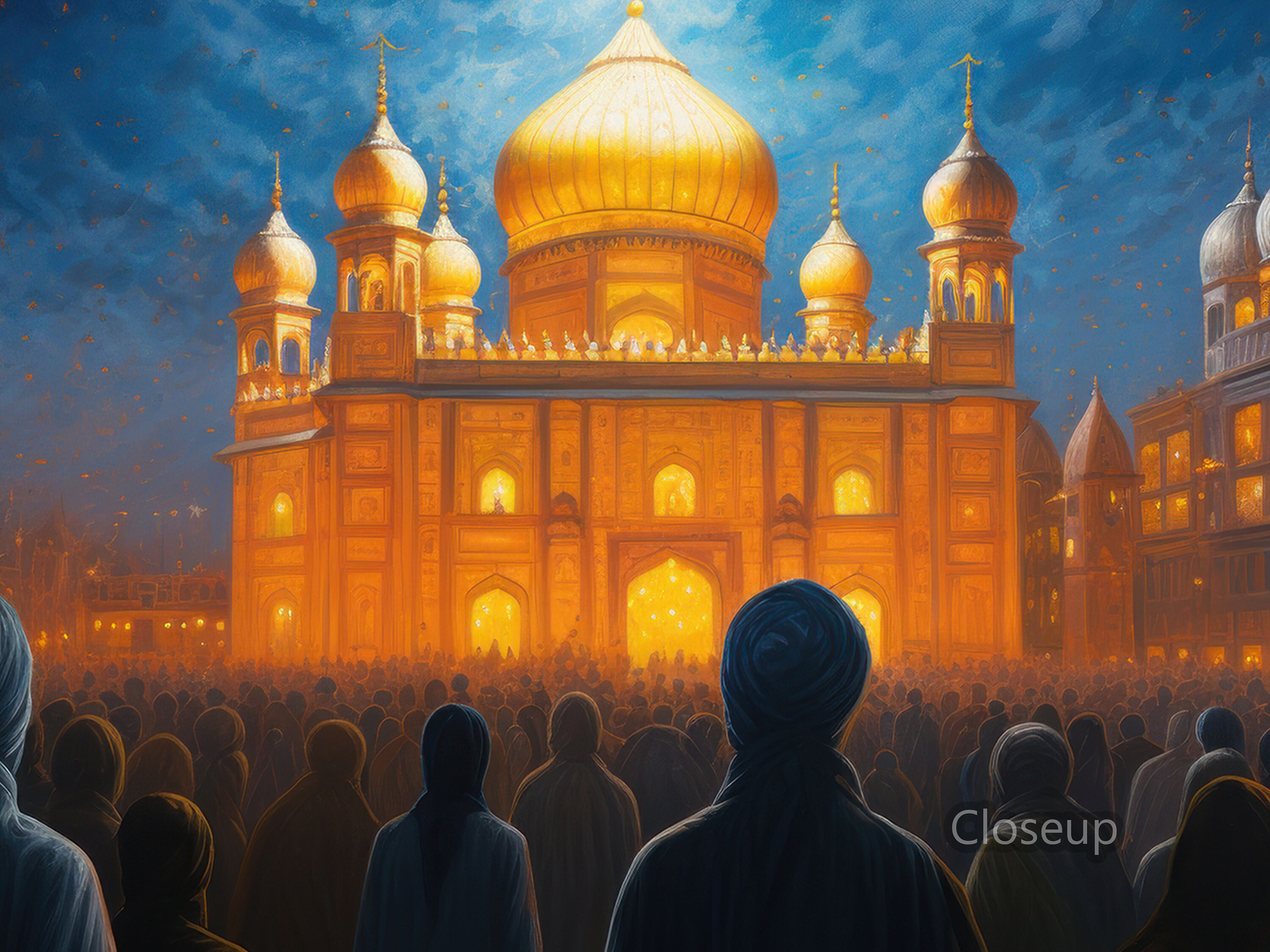 Celestial Dance 550 DPI Sikh Poster Sikh Wall Art Sikh Art Sikh Prints ...