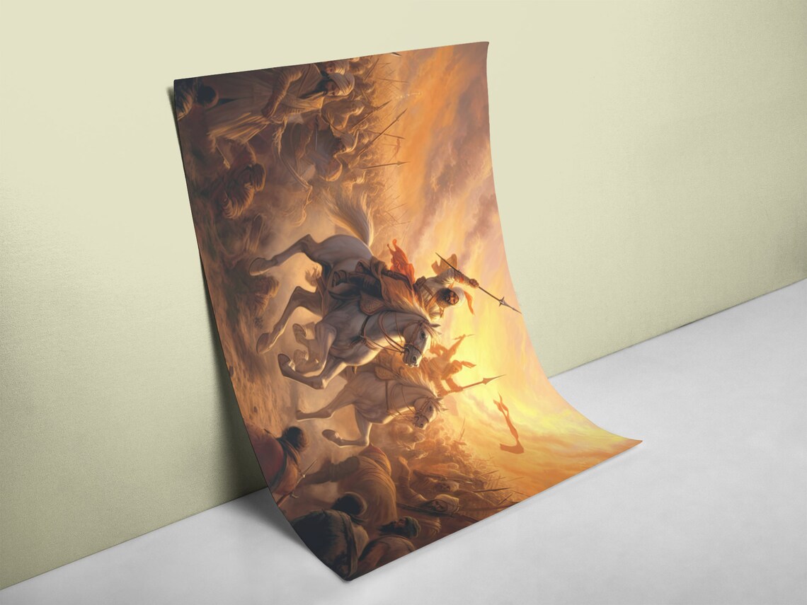 The Battle of Muktsar | Sikh Poster | Sikh Art | Wall Decor | Sikh Wall ...