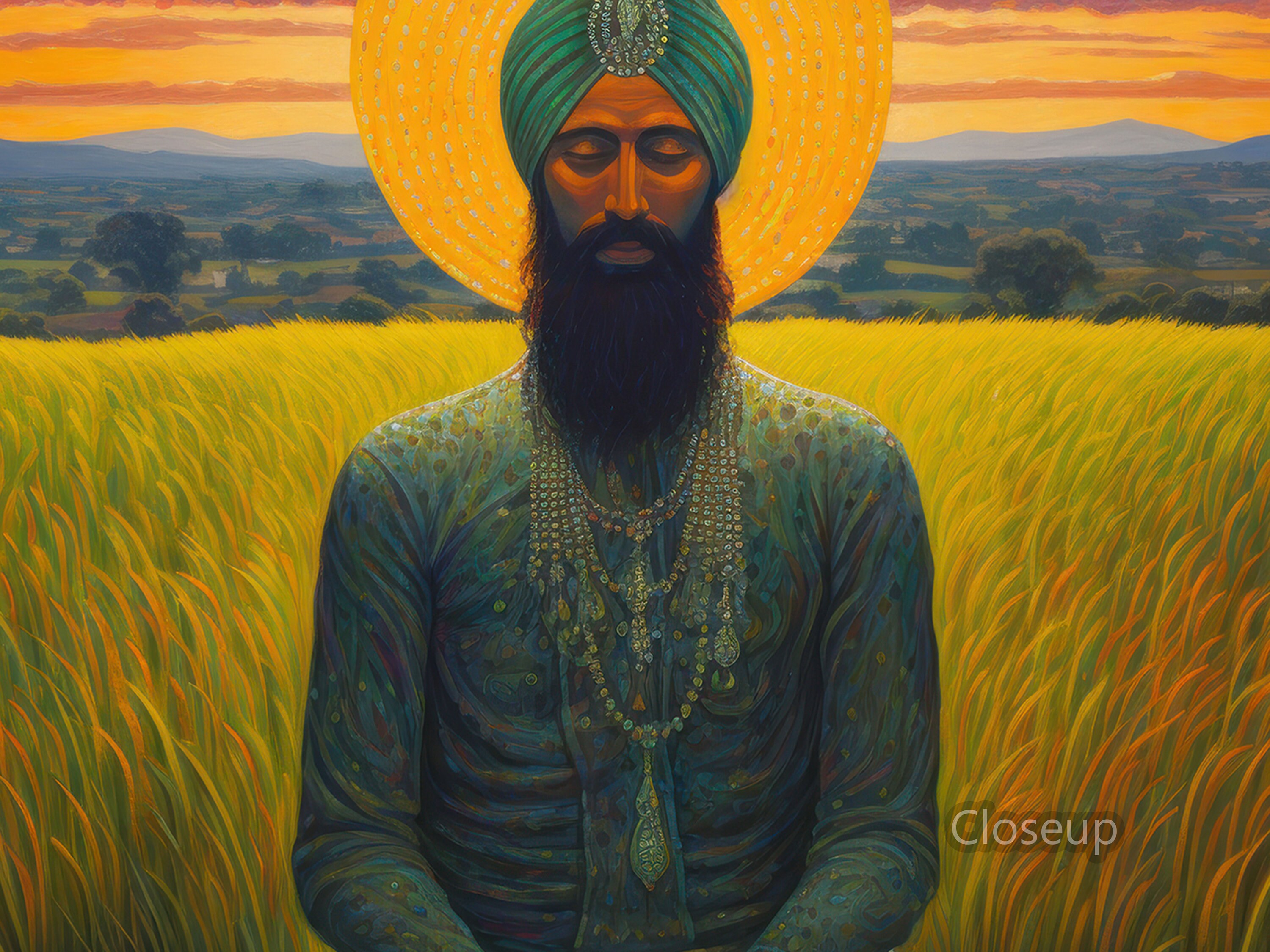 Silent Resilience - Sikh Art | Digital Wall Art | Digital Download ...