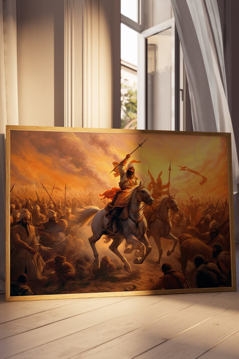 The Battle of Muktsar | Sikh Poster | Sikh Art | Wall Decor | Sikh Wall ...