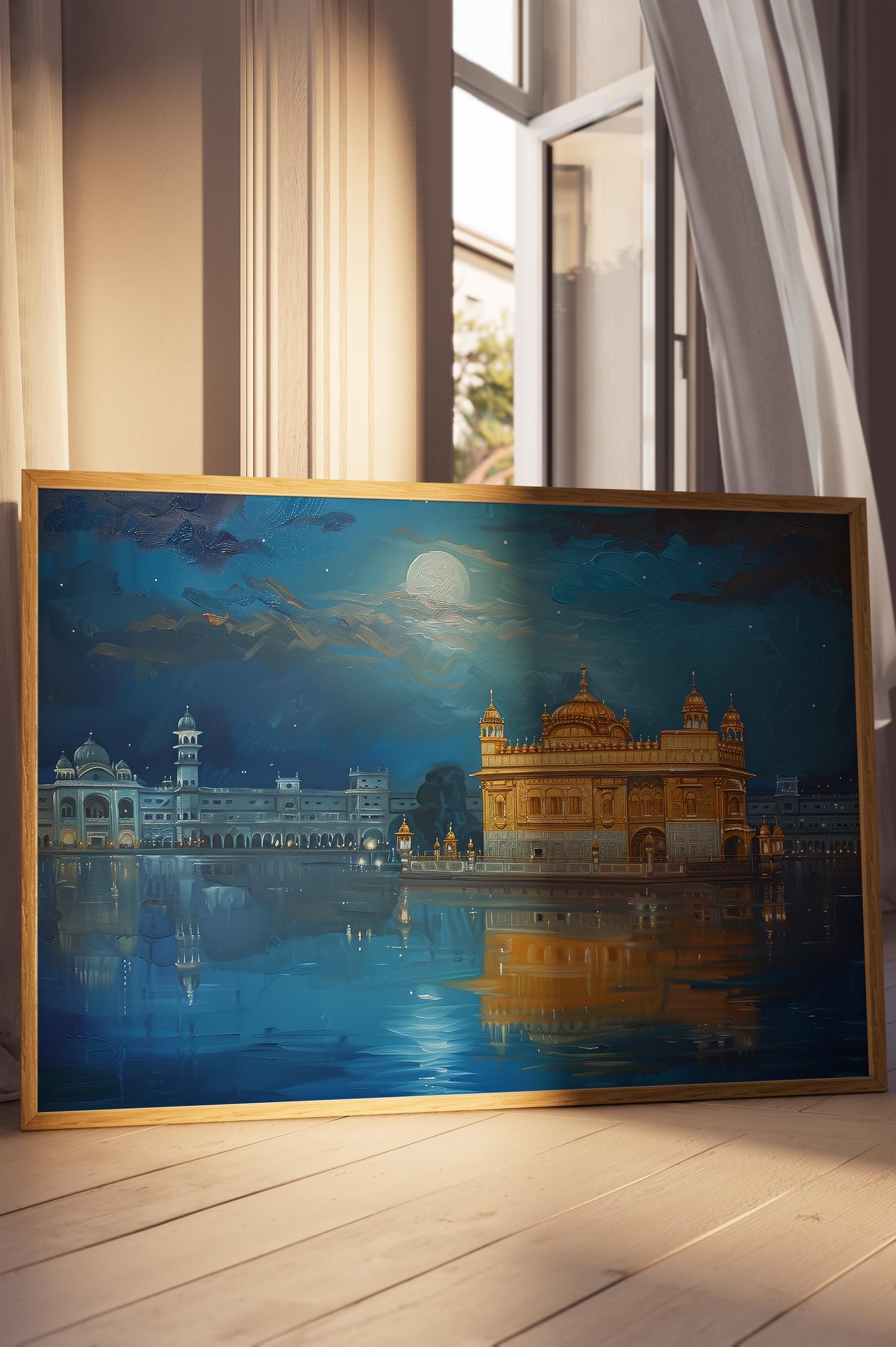 Gurdwara | Poster | Sikh Art Golden Temple Poster Sikh Wall Art Sikhism ...