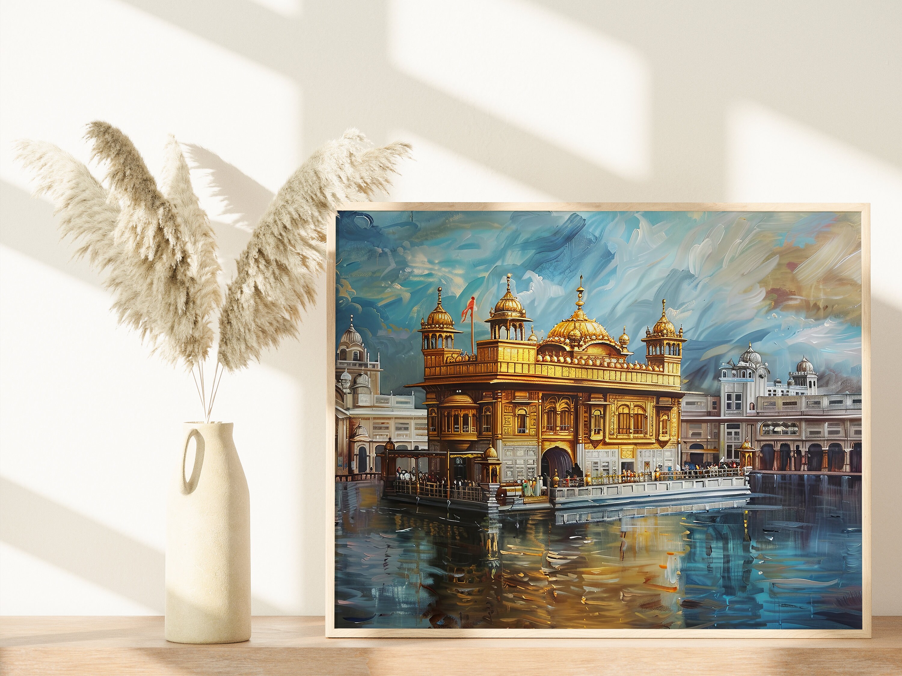 Gurudwara Sikh Art Golden Temple Poster Unframed Sikh Wall Art Sikhism ...