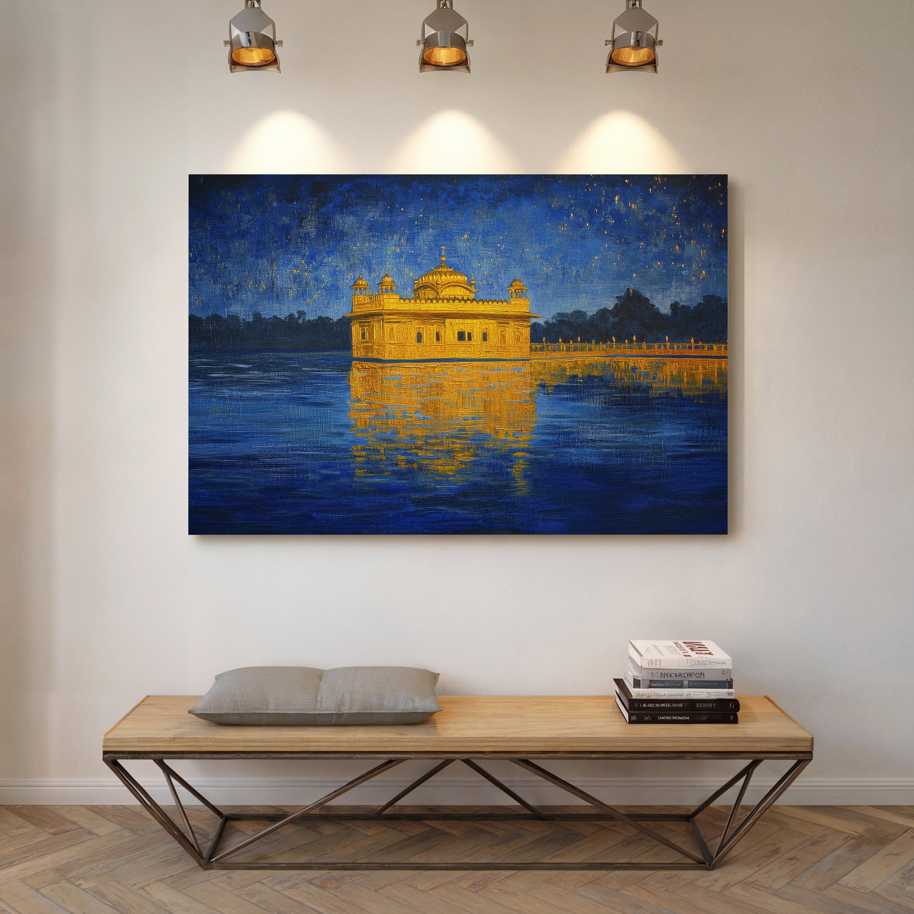 Gurdwara Sikh Art Golden Temple Canvas Unframed Sikh Wall Art Sikhism ...