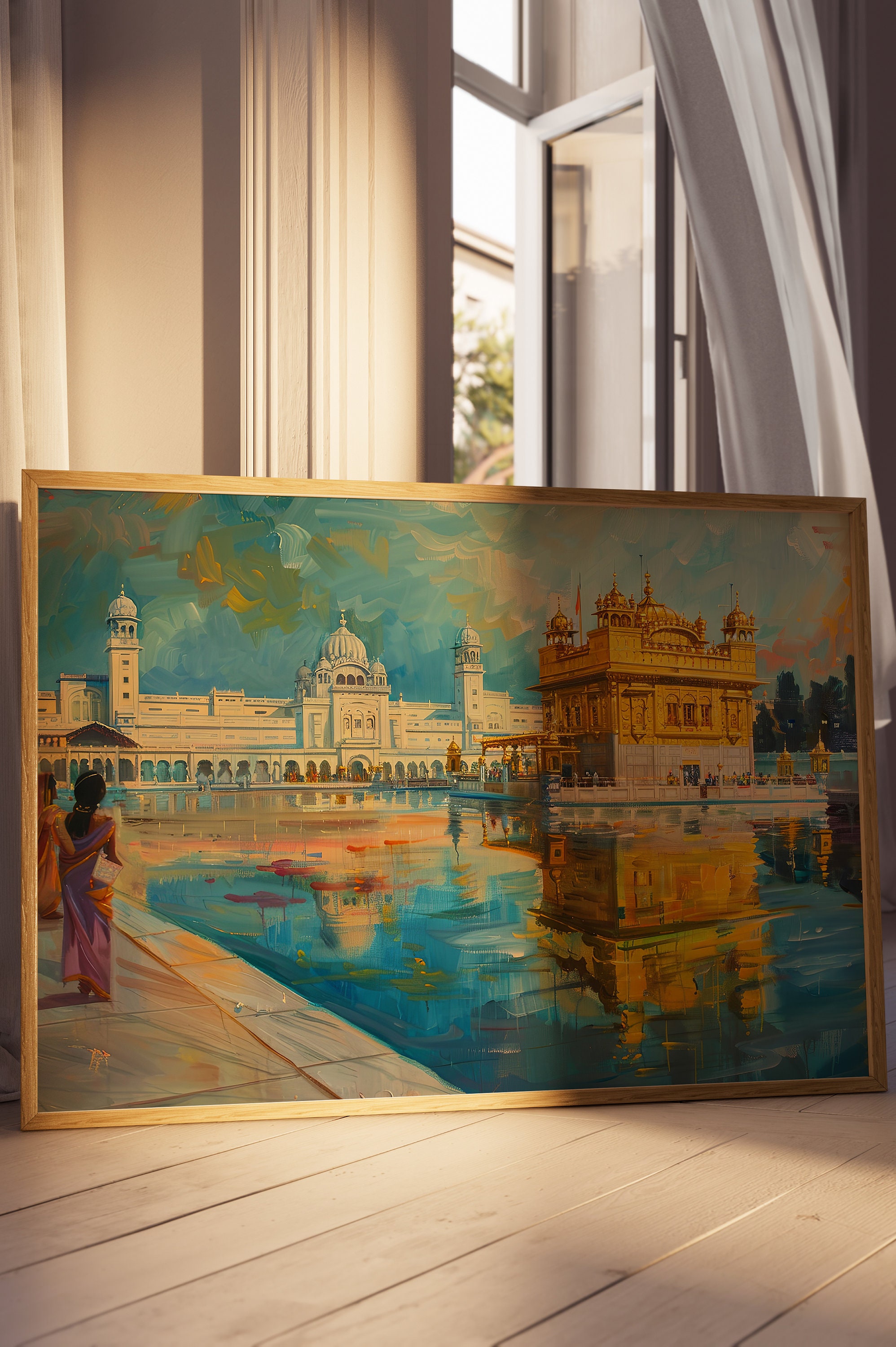Gurudwara Sikh Art Golden Temple Poster Unframed Sikh Wall Art Sikhism ...