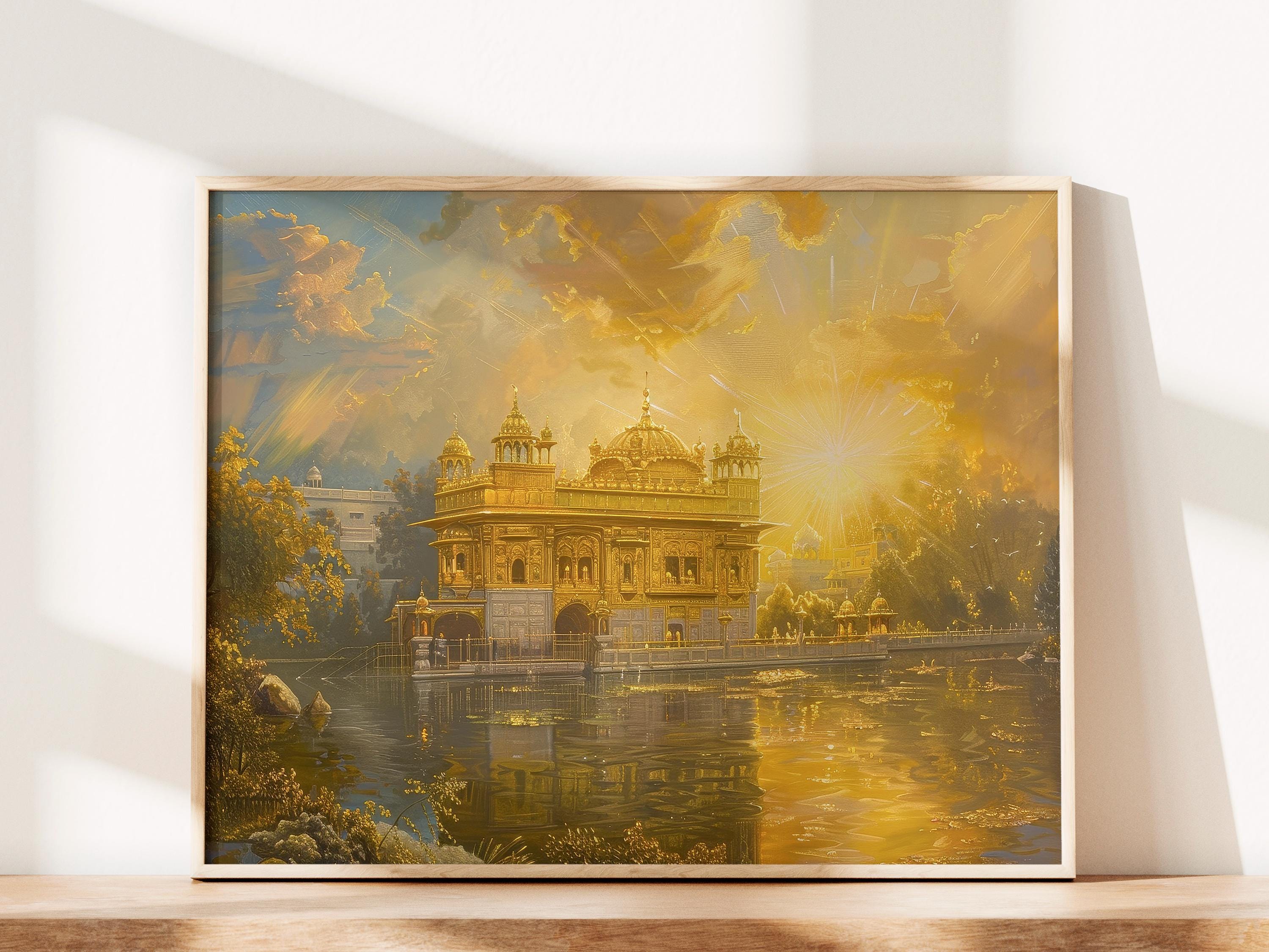 Gurdwara | Poster | Sikh Art Golden Temple Poster Sikh Wall Art Sikhism ...
