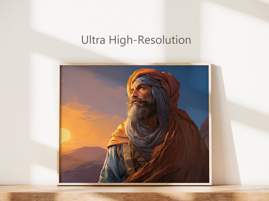 The Turbaned Sentinel | 550+ DPI Poster | Unframed Sikh Wall Art | Sikh ...