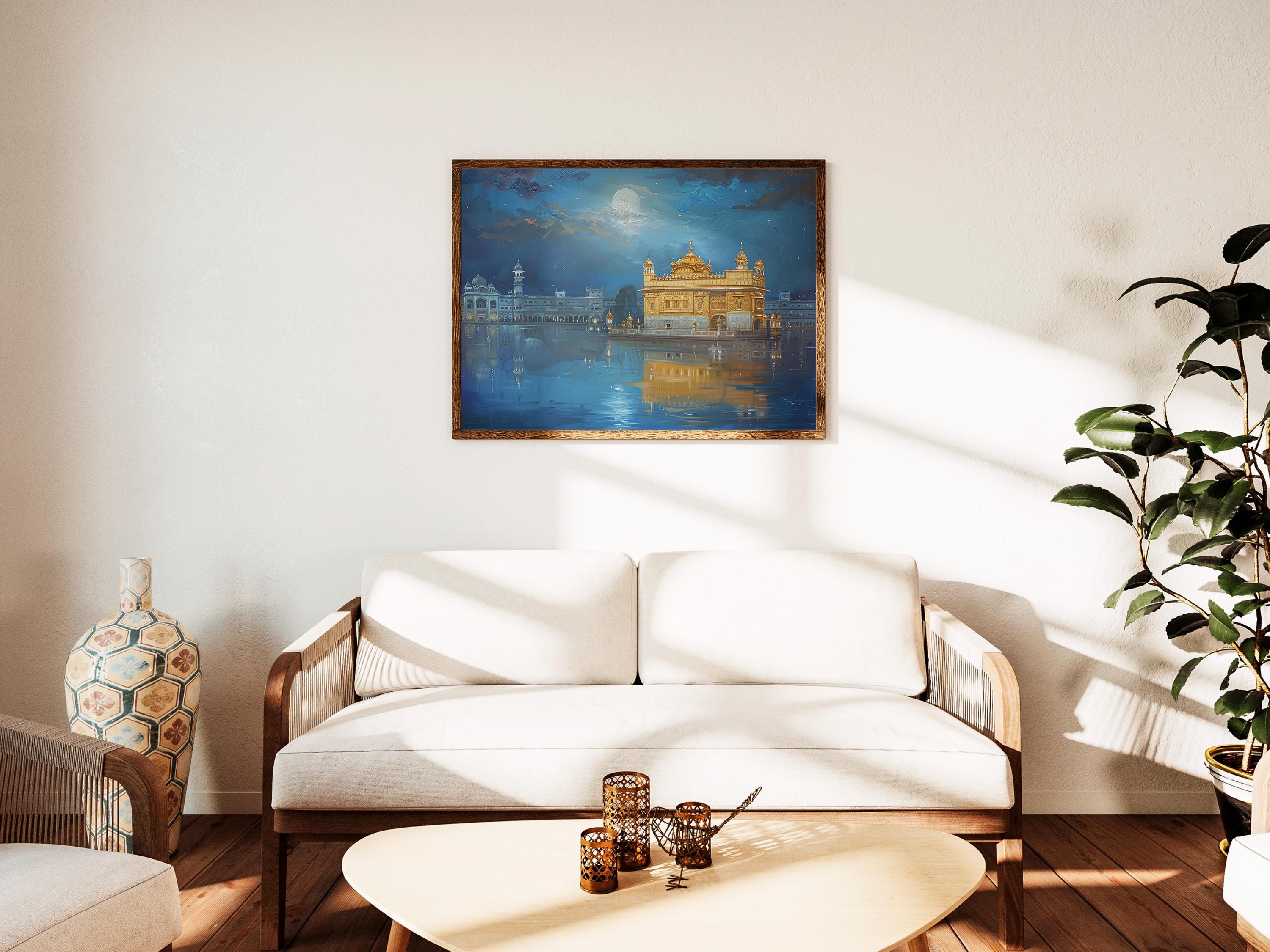Gurdwara | Poster | Sikh Art Golden Temple Poster Sikh Wall Art Sikhism ...