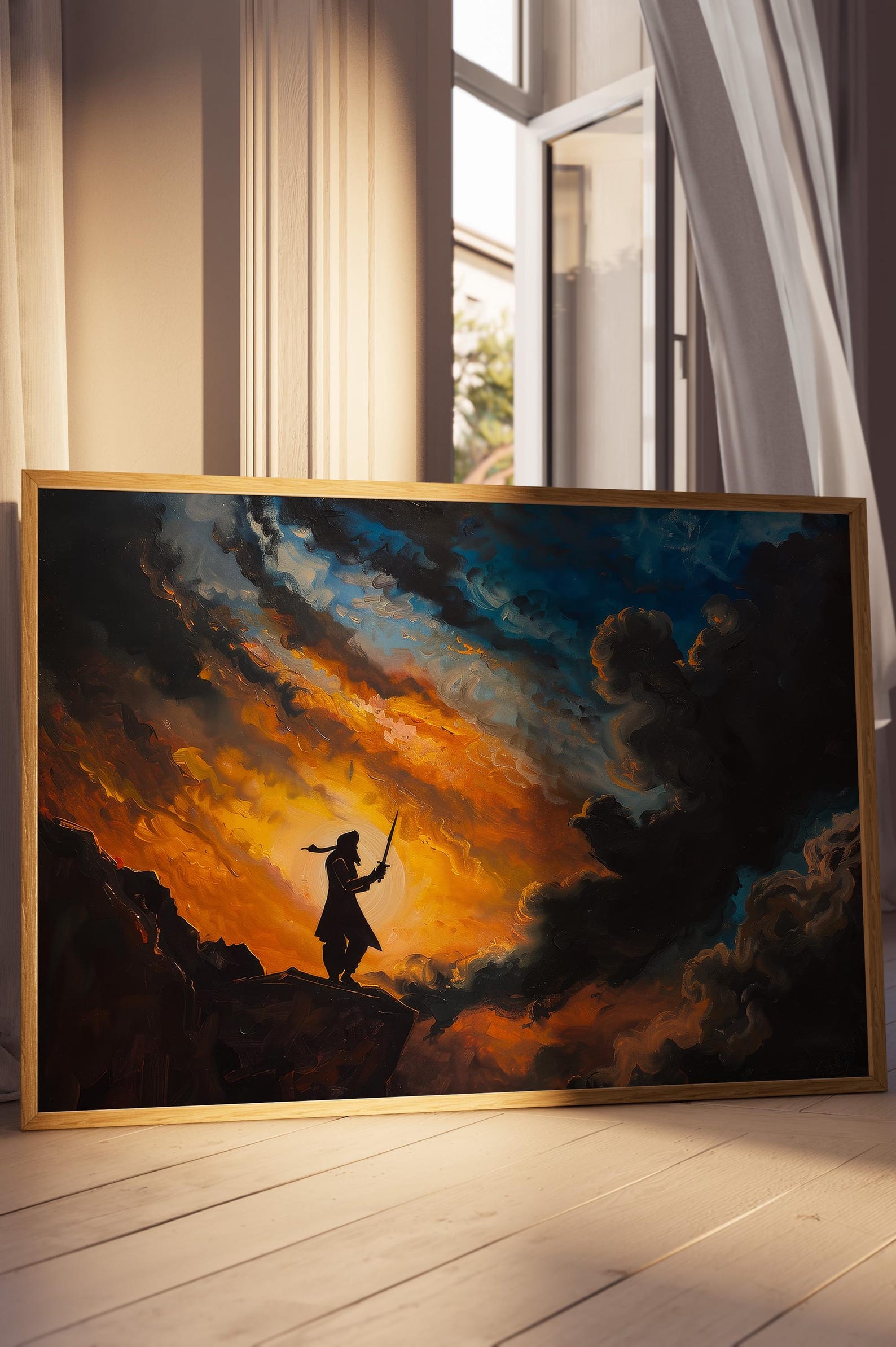 Sikh Warrior | Unframed Poster | Sikh Wall Art Sikh Religious Art Sikh ...