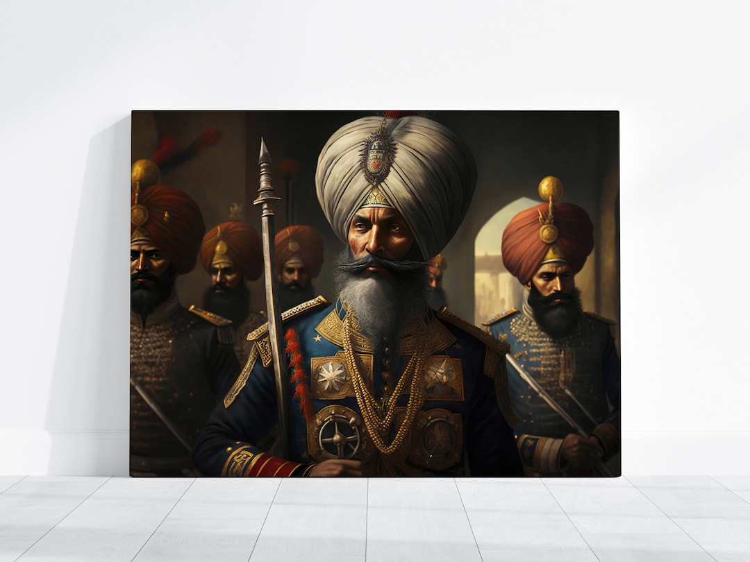 The Sikh Code Illustration 500+ DPI | Canvas Print | Sikh Art | Wall ...