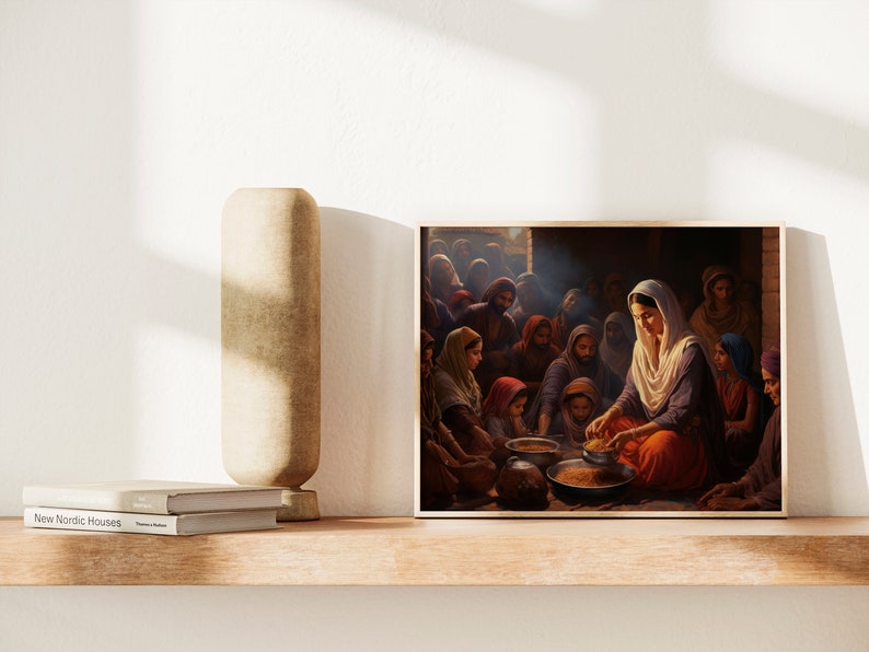The Nurturing Mother - Sikh Art, Sikh Guru, Religious Art, Oil Painting ...