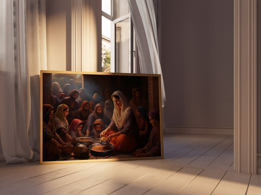 The Nurturing Mother - Sikh Art, Sikh Guru, Religious Art, Oil Painting ...