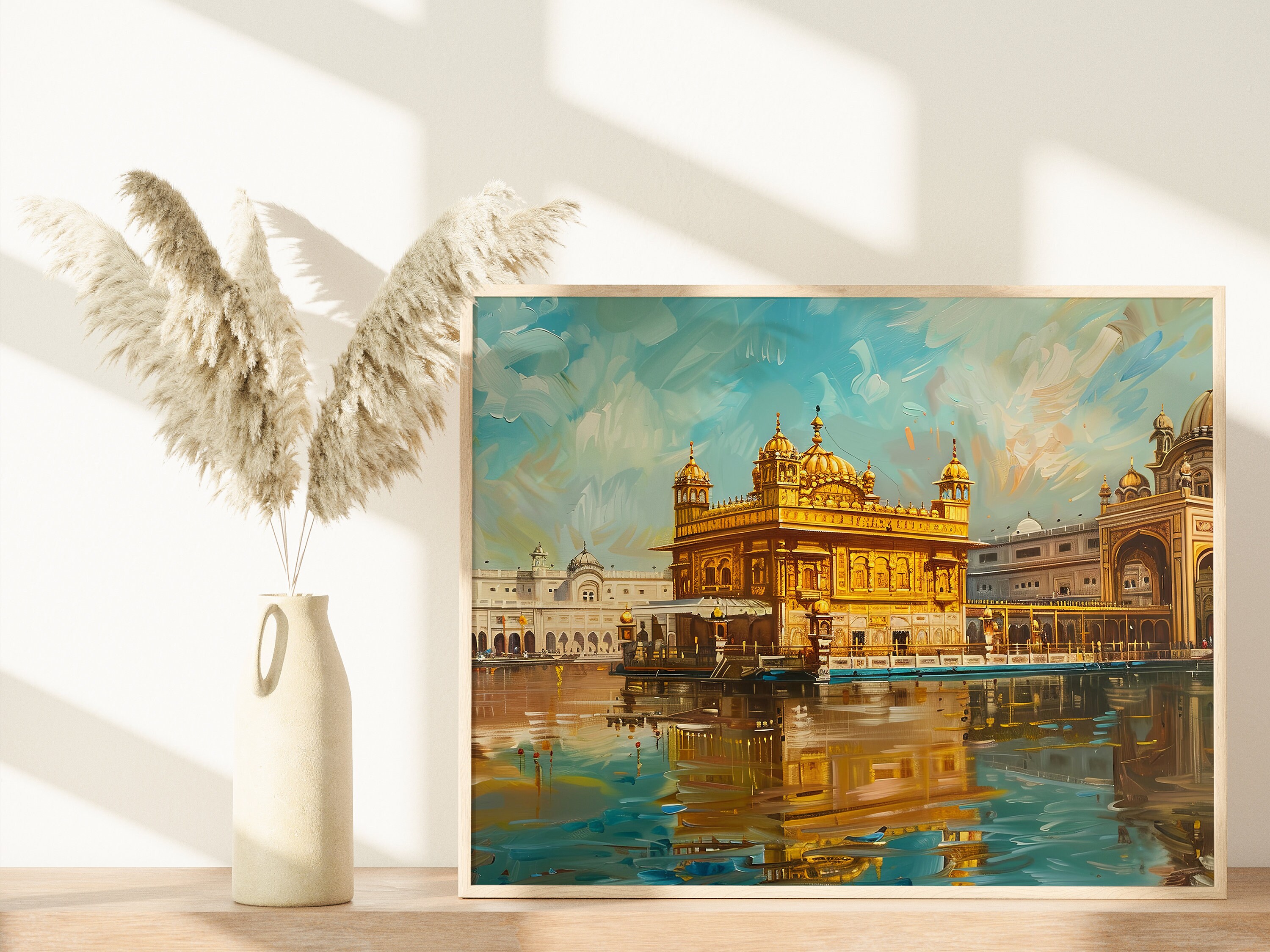 Gurudwara Sikh Art Golden Temple Poster Unframed Sikh Wall Art Sikhism ...
