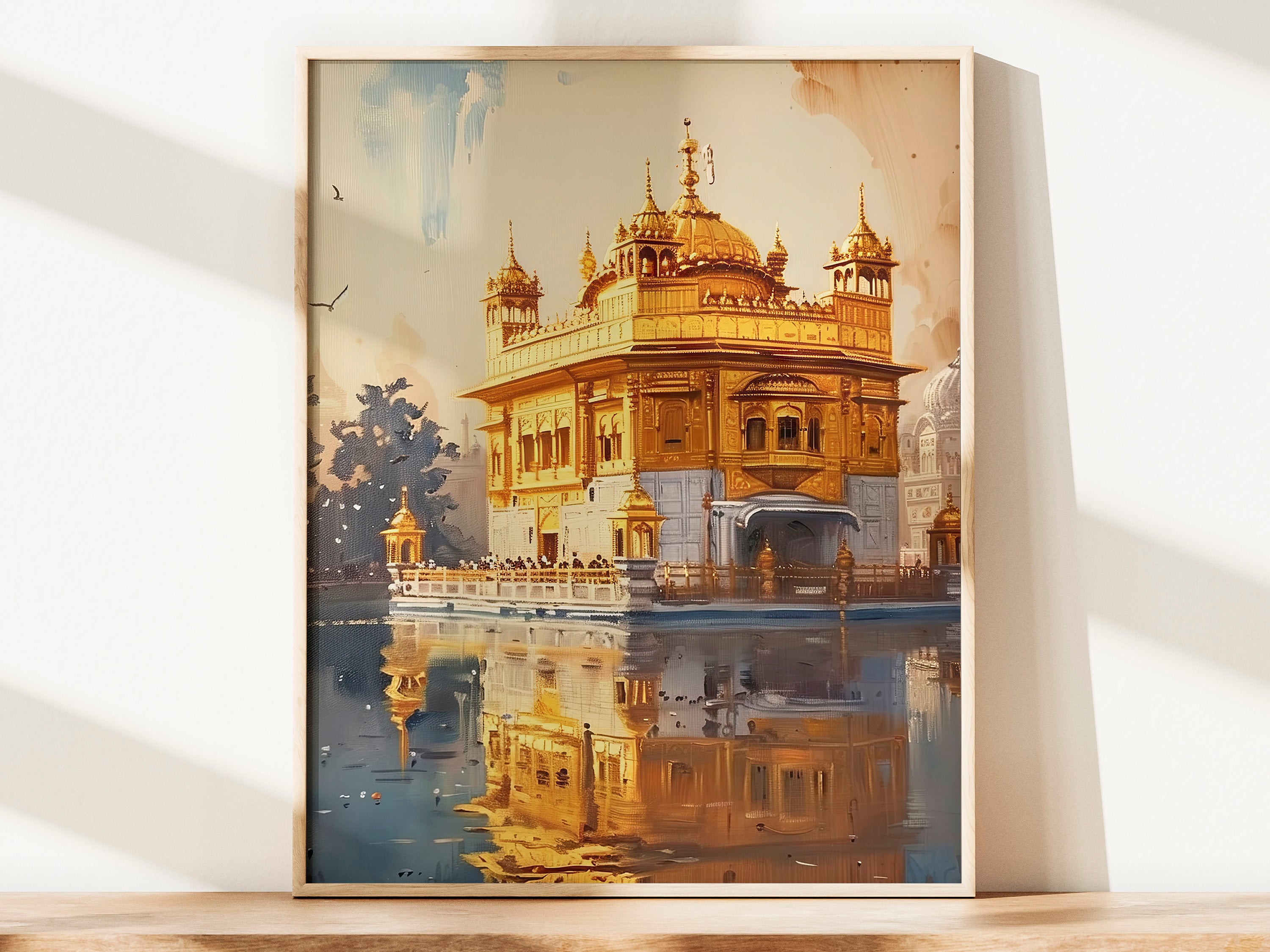 Gurudwara Sikh Art Golden Temple Poster Unframed Sikh Wall Art Sikhism ...
