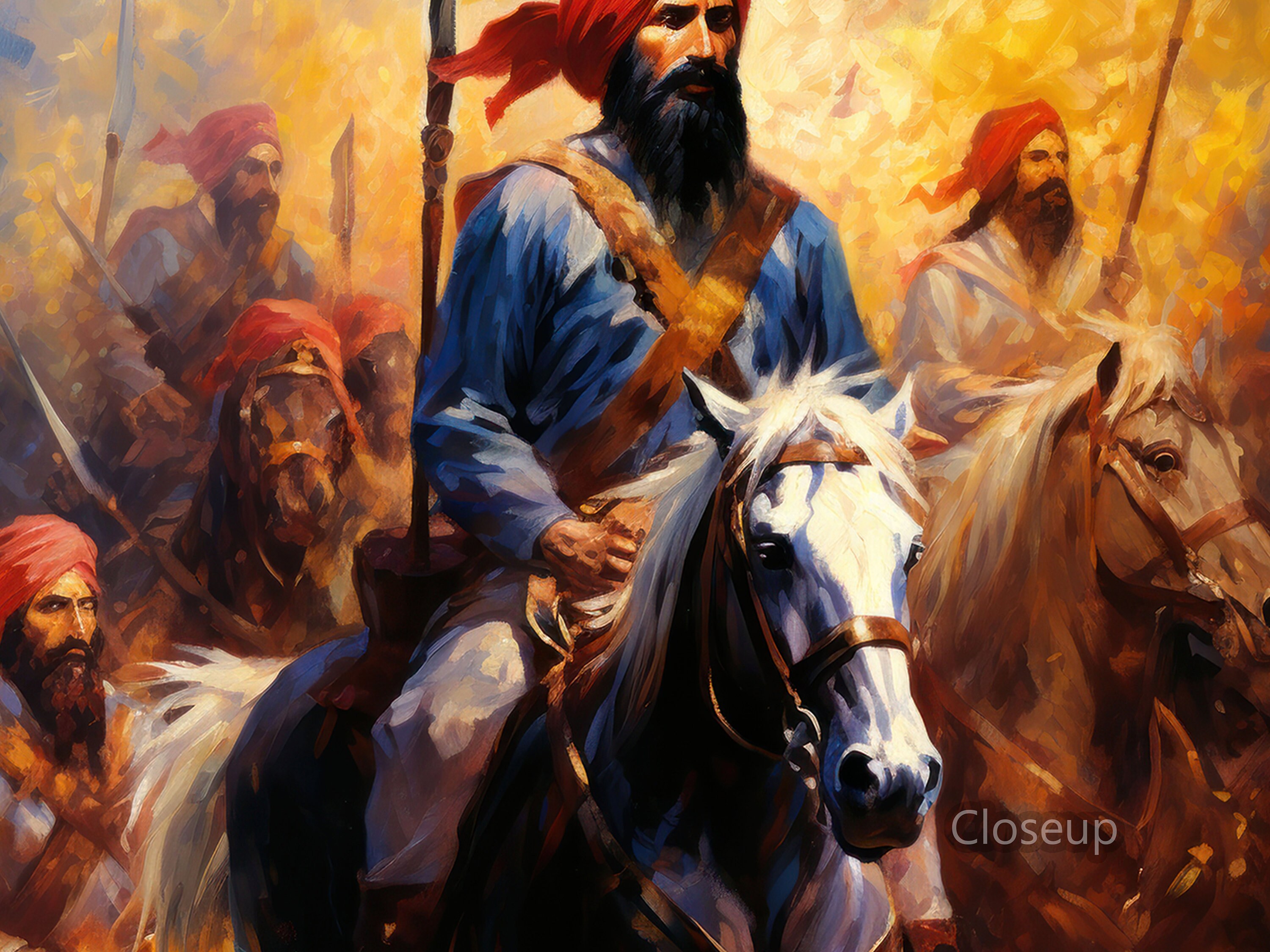Sikhism's Celestial Journey | 550+ DPI Poster | Religious Art | Sikh ...