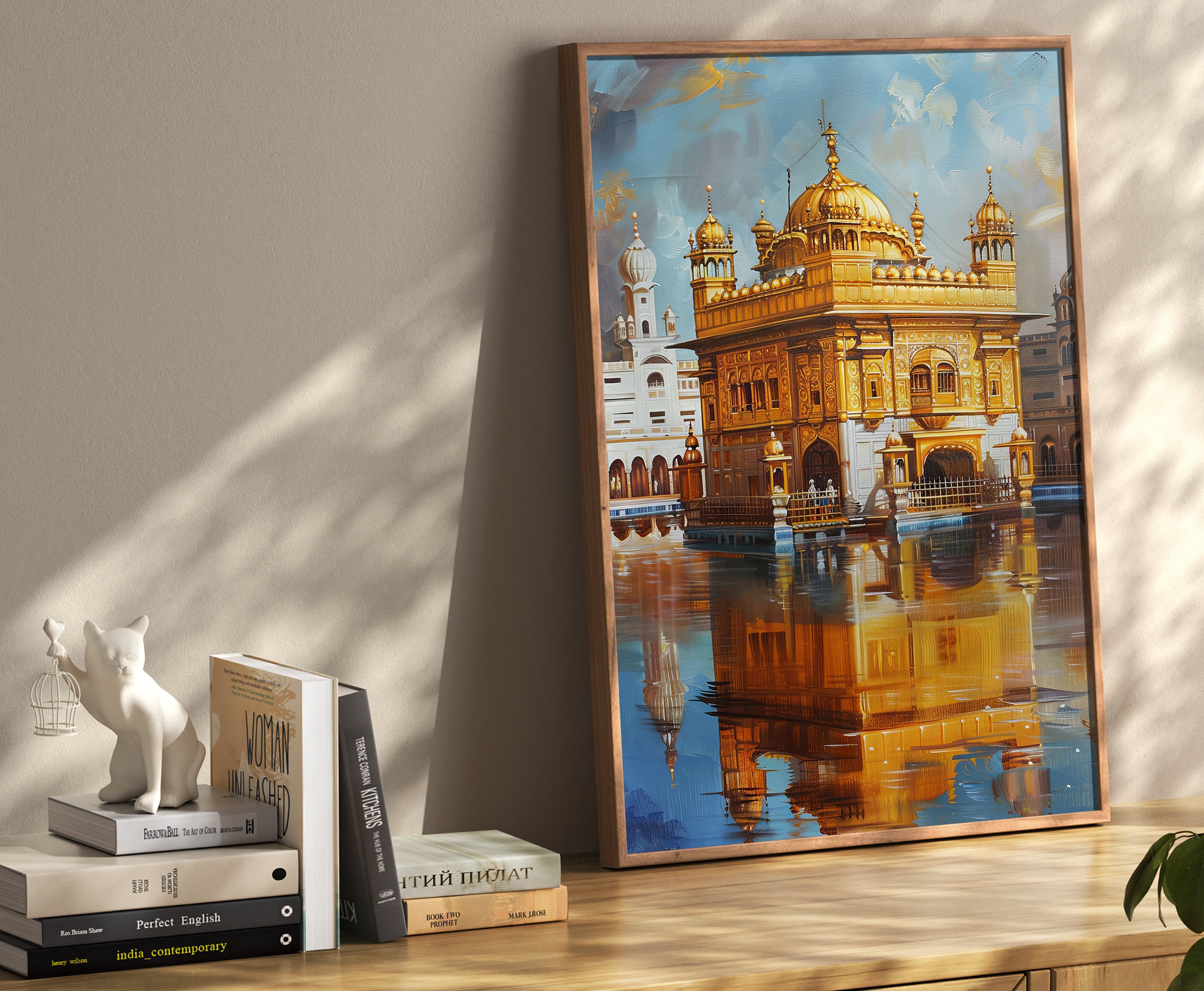 Gurudwara Sikh Art Golden Temple Poster Unframed Sikh Wall Art Sikhism ...