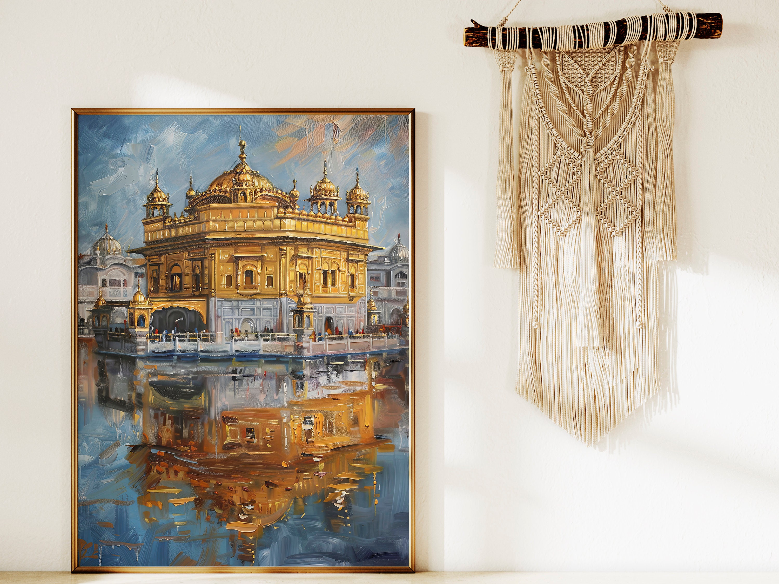 Gurudwara Sikh Art Golden Temple Poster Unframed Sikh Wall Art Sikhism ...