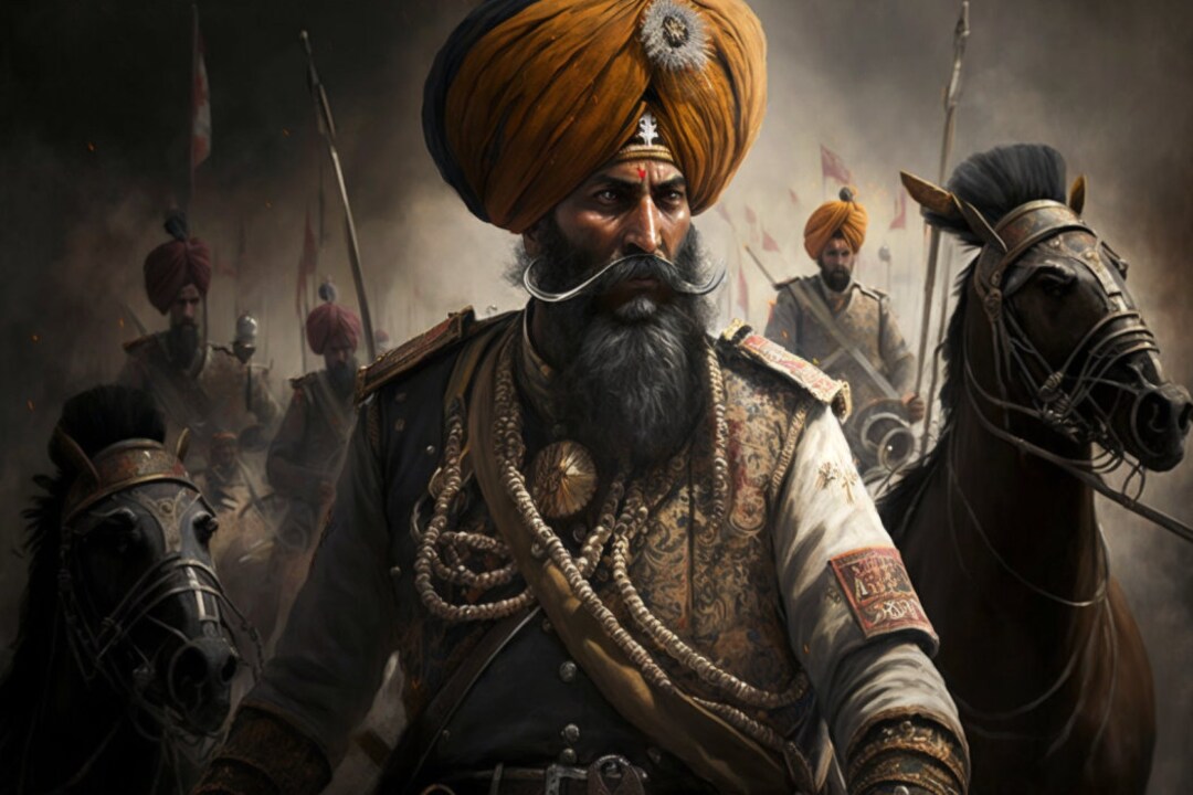 Buy The Second Sikh War Illustration Digital Print Sikh Art Online in ...