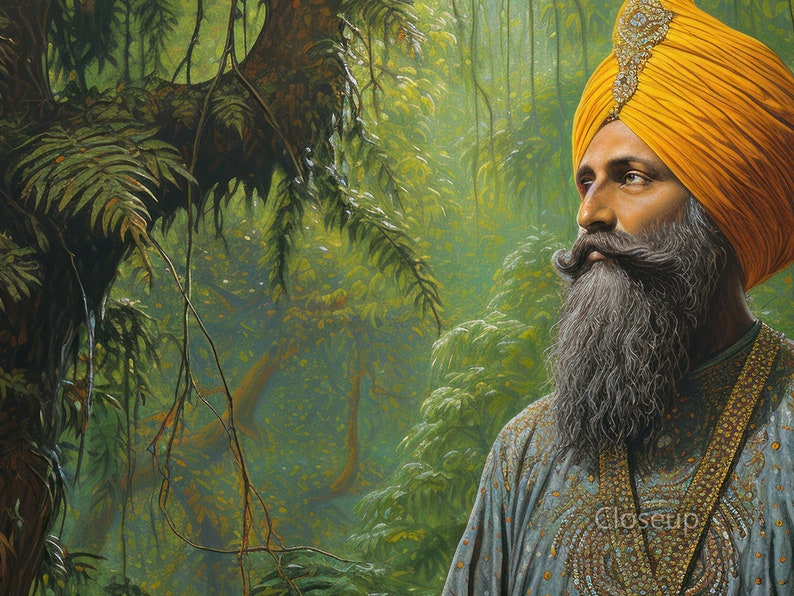 Sanctum of Serenity - Sikh Art | Sikh Oil Painting | Religious Art ...