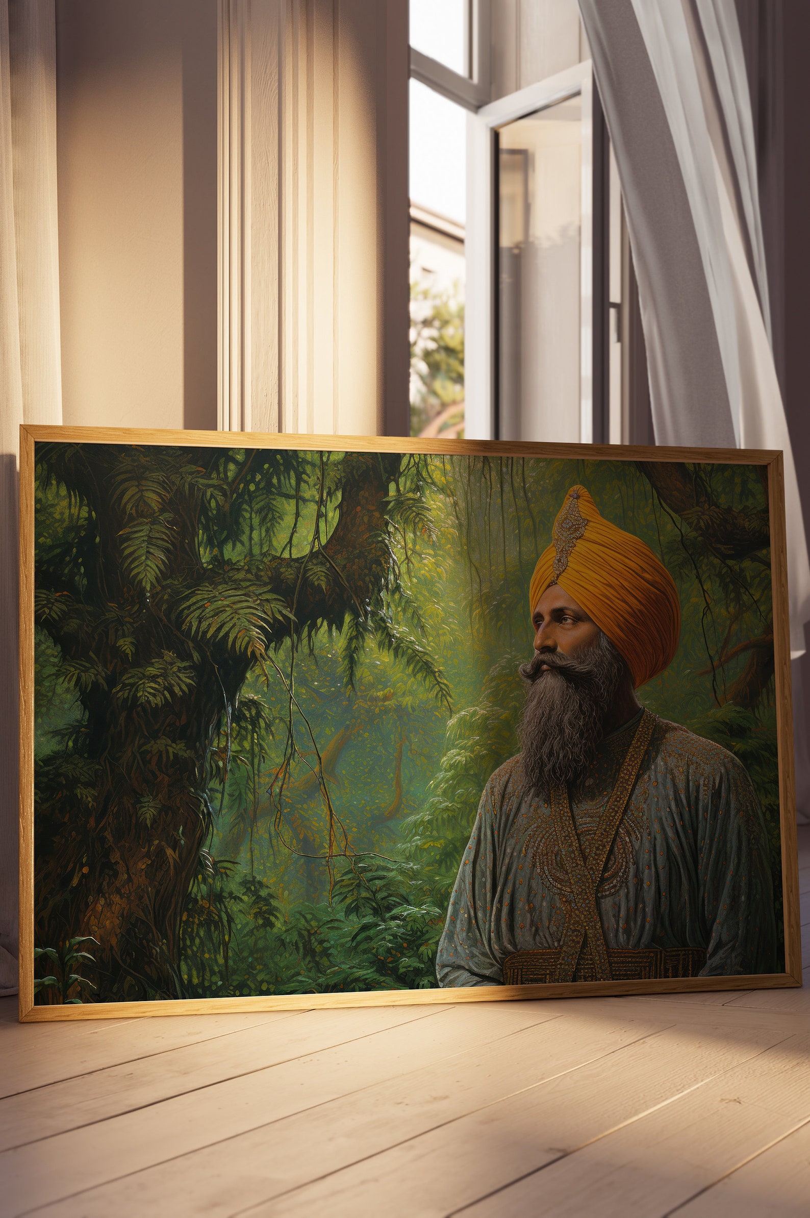 Sanctum of Serenity - Sikh Art | Sikh Oil Painting | Religious Art ...