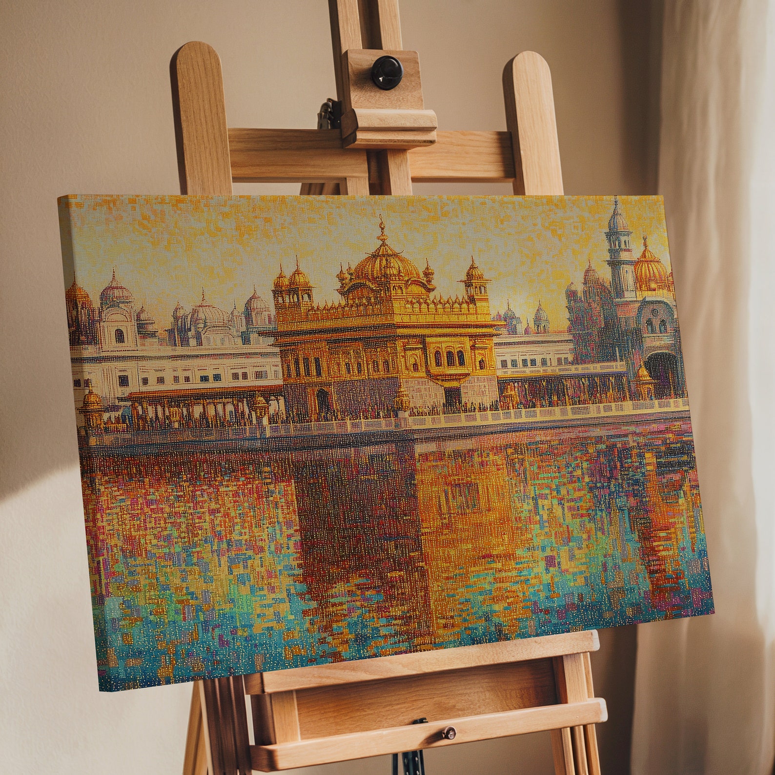 Gurdwara Sikh Art Golden Temple Canvas Unframed Sikh Wall Art Sikhism ...