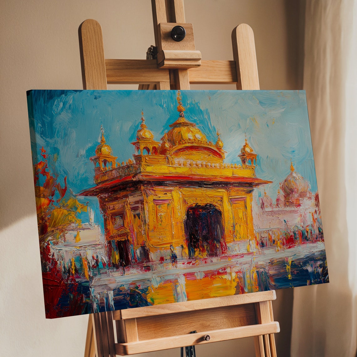 Gurdwara Sikh Art Golden Temple Canvas Unframed Sikh Wall Art Sikhism ...
