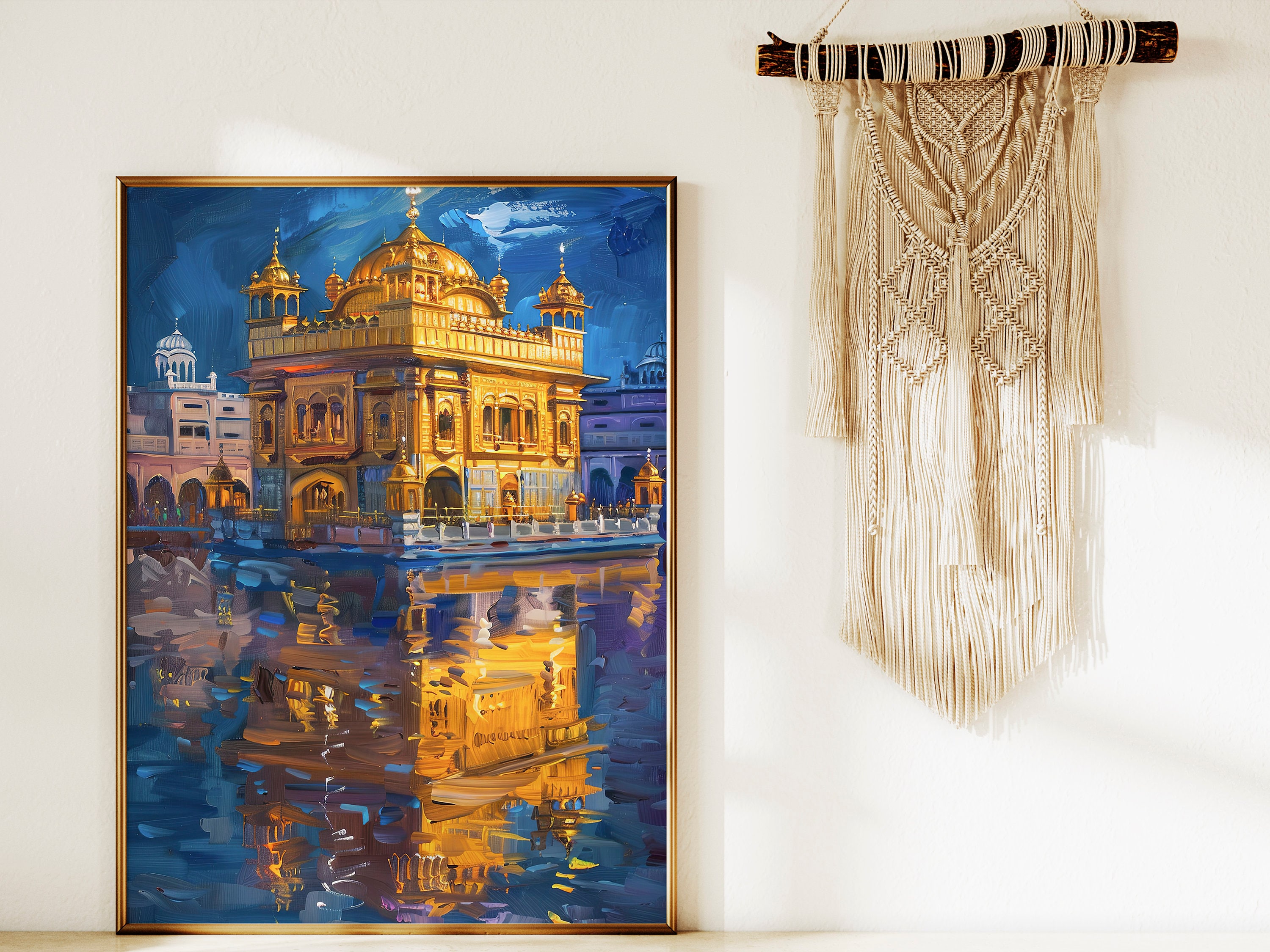 Gurudwara Sikh Art Golden Temple Poster Unframed Sikh Wall Art Sikhism ...