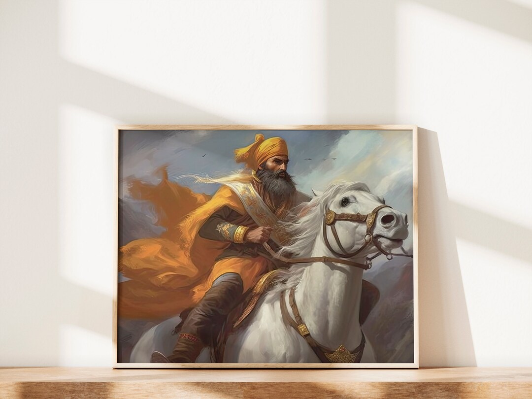 Solace of the Guru | Poster | Religious Art | Sikh Art | Sikh Gifts ...