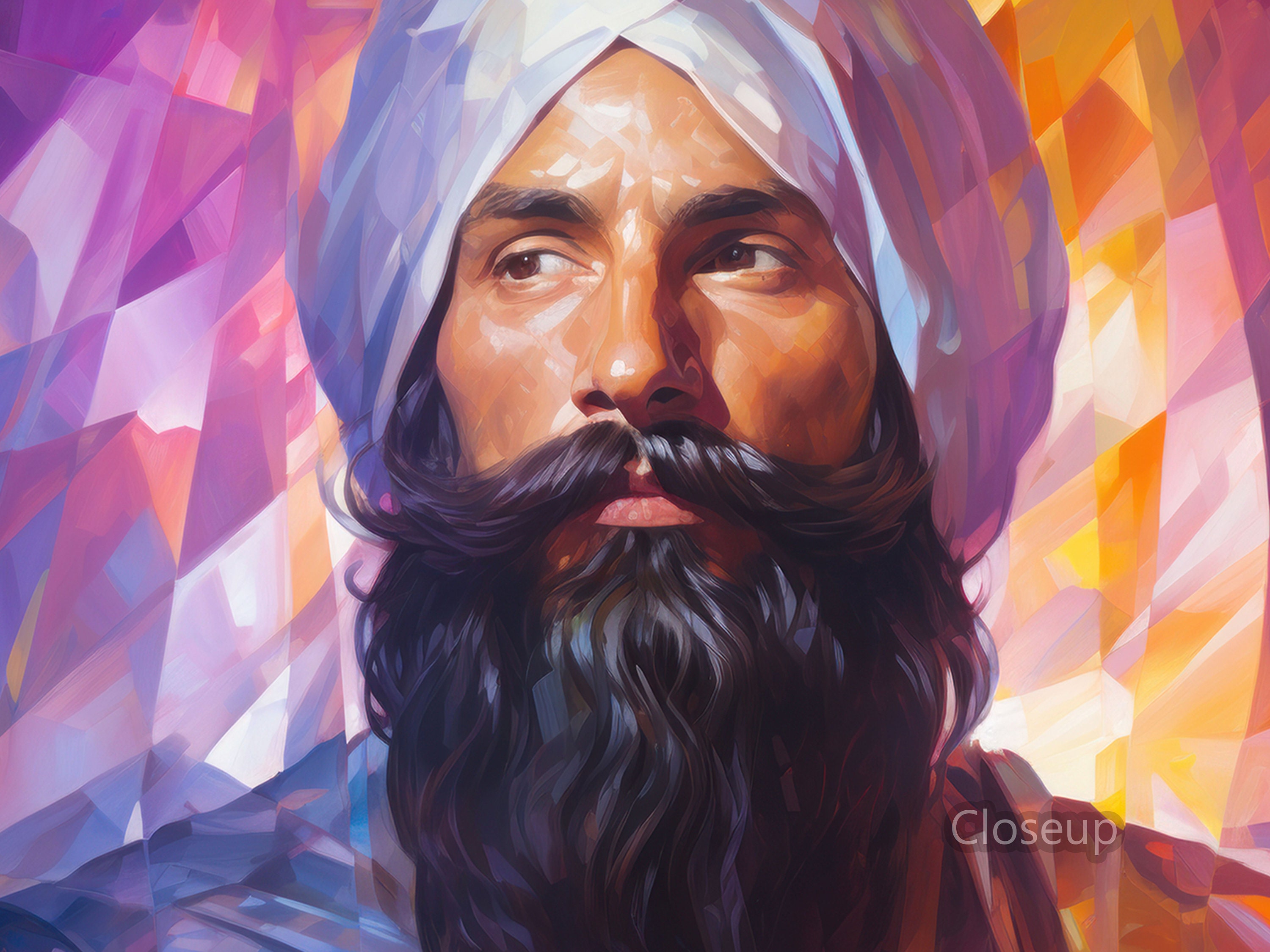 Mystic Reverence Sikh Poster Sikh Wall Art Sikh Art Sikh Prints Sikh ...
