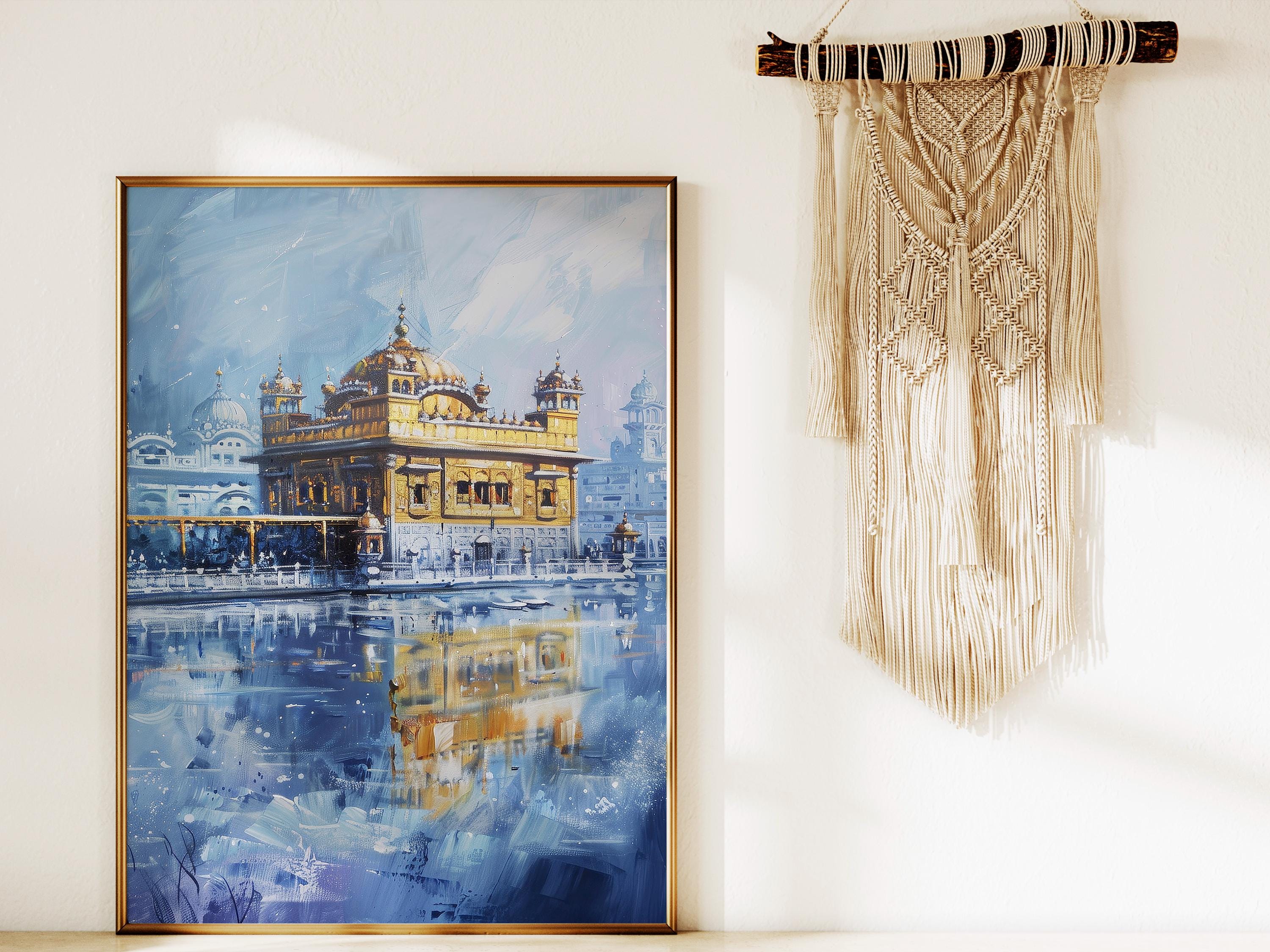 Gurdwara | Poster | Sikh Art Golden Temple Poster Sikh Wall Art Sikhism ...