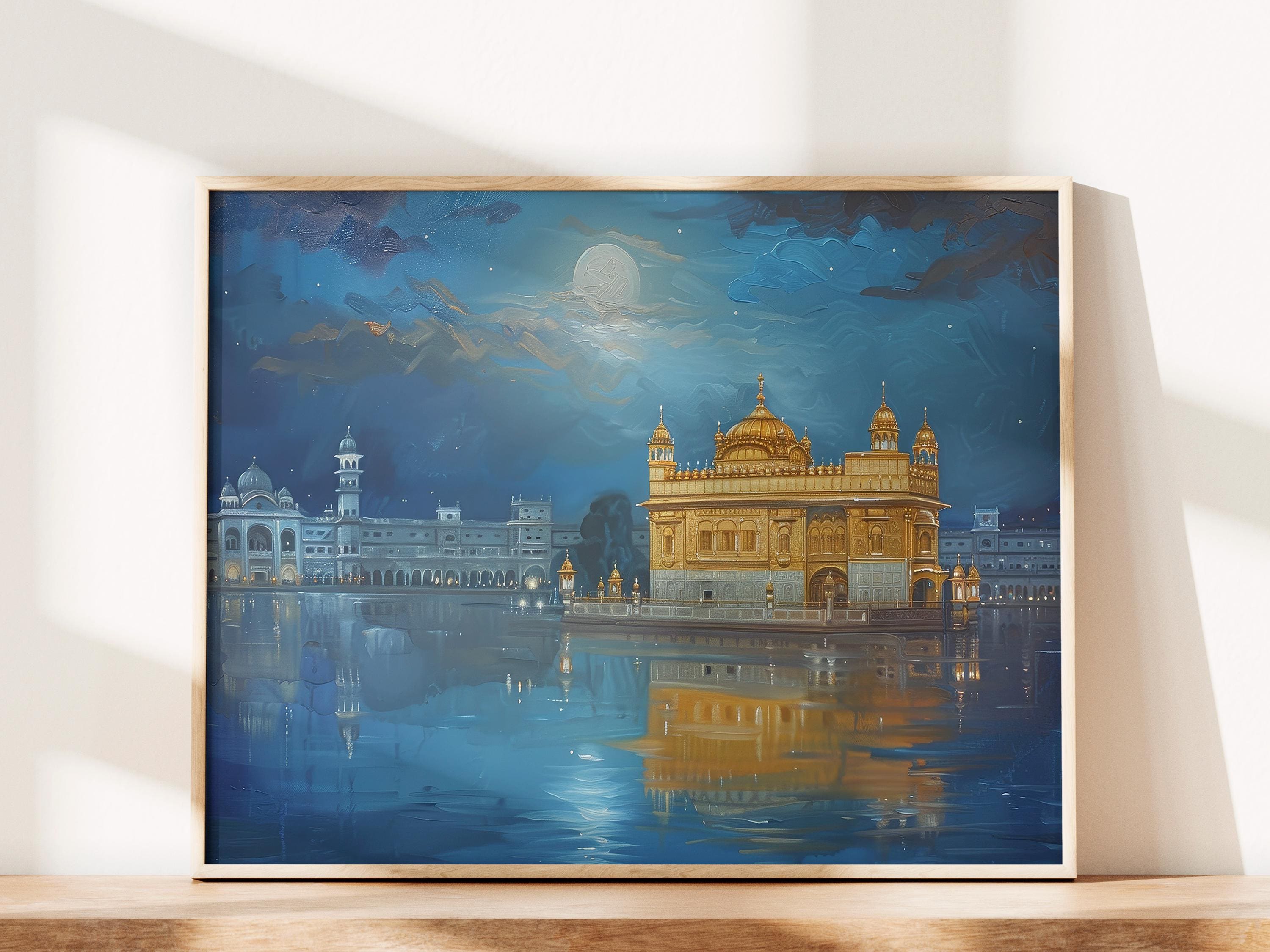 Gurdwara | Poster | Sikh Art Golden Temple Poster Sikh Wall Art Sikhism ...