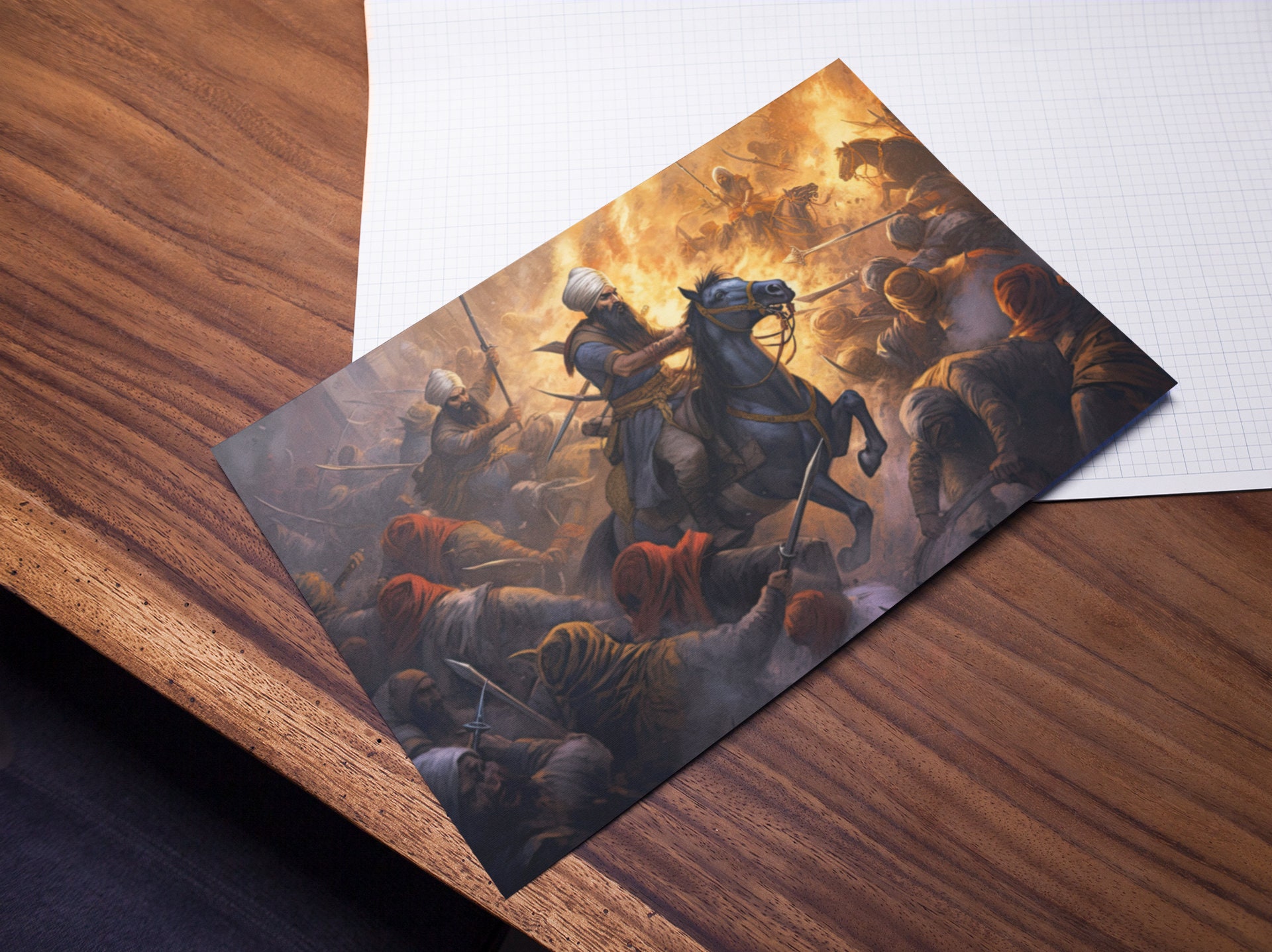 The Battle of Chamkaur | Poster | Sikh Art Wall Decor Sikh Wall Art ...