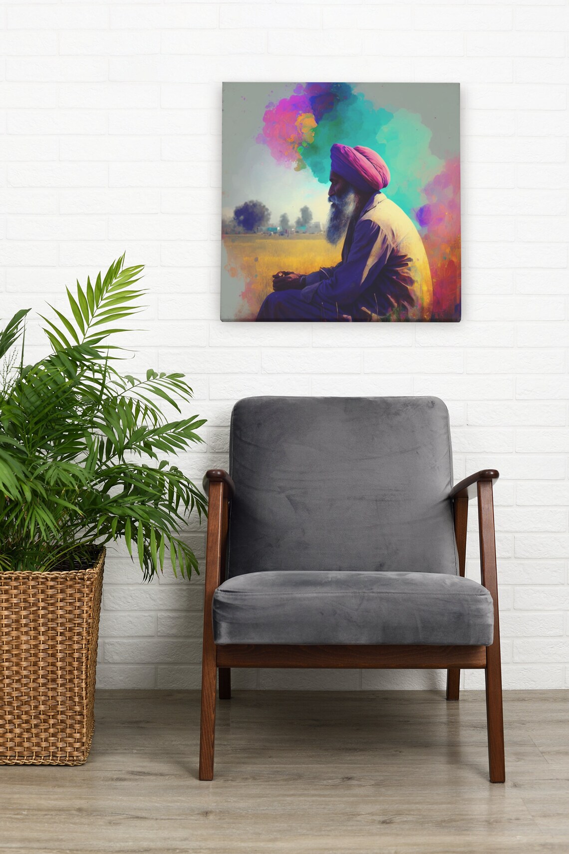 The Colors of Enlightenment: A Beautiful Image of a Sikh Guru at Peace ...