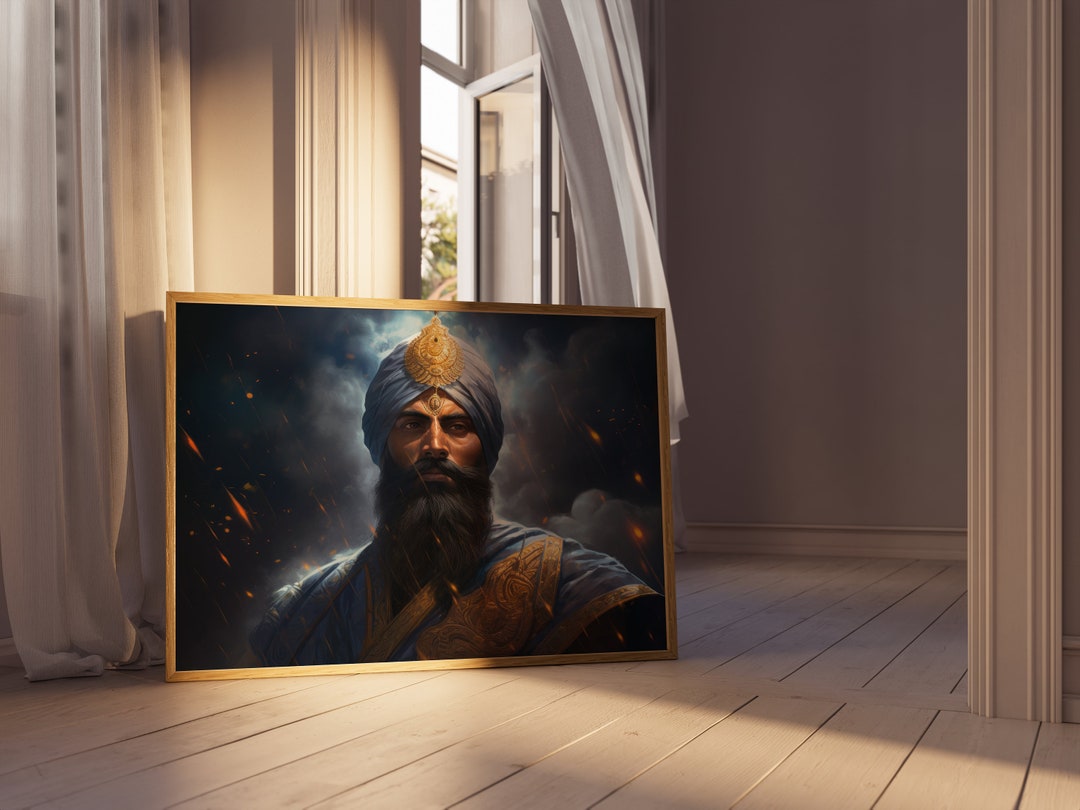 Stand of the Strong - Sikh Art | Digital Wall Art | Religious Art, Sikh ...