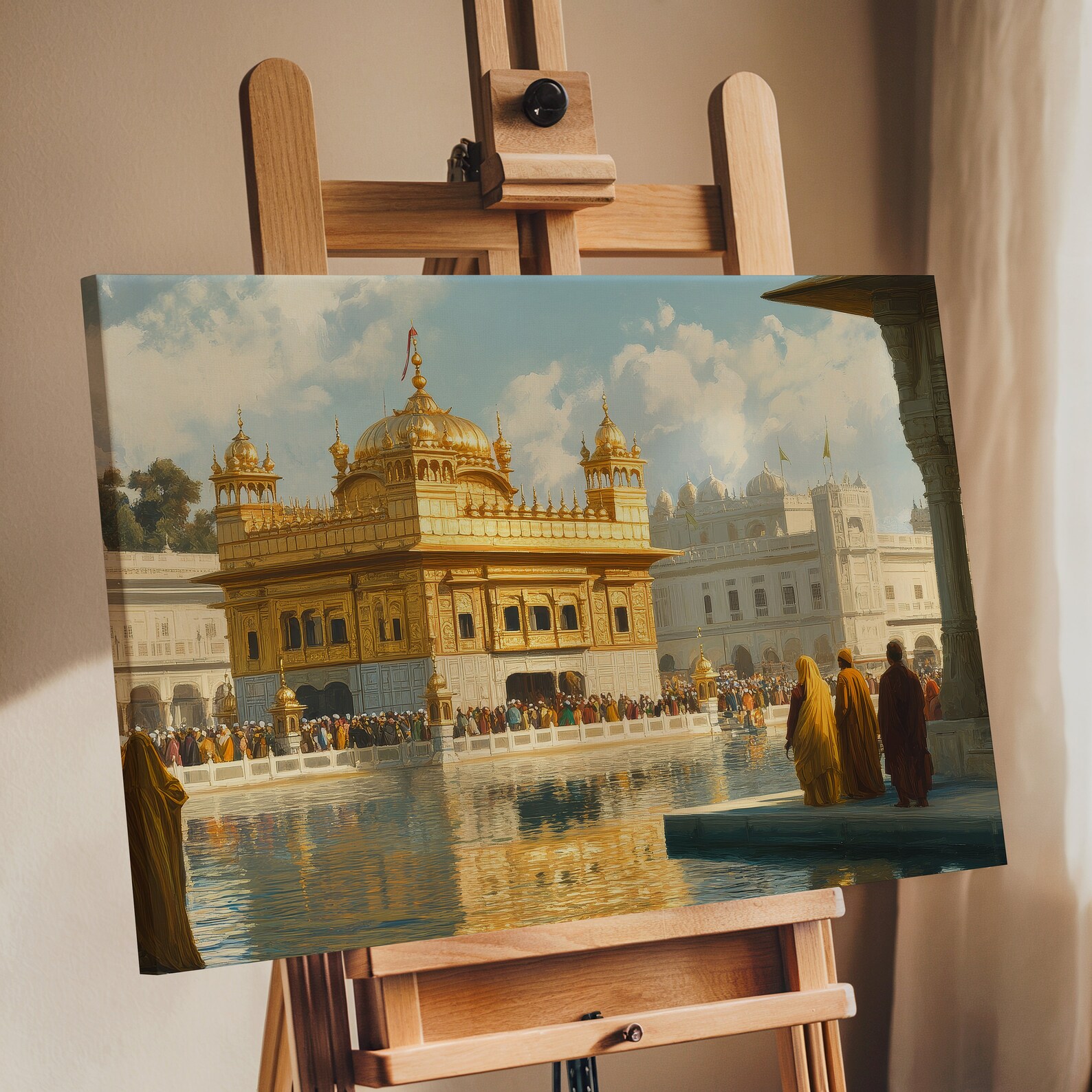 Gurdwara Sikh Art Golden Temple Canvas Unframed Sikh Wall Art Sikhism ...