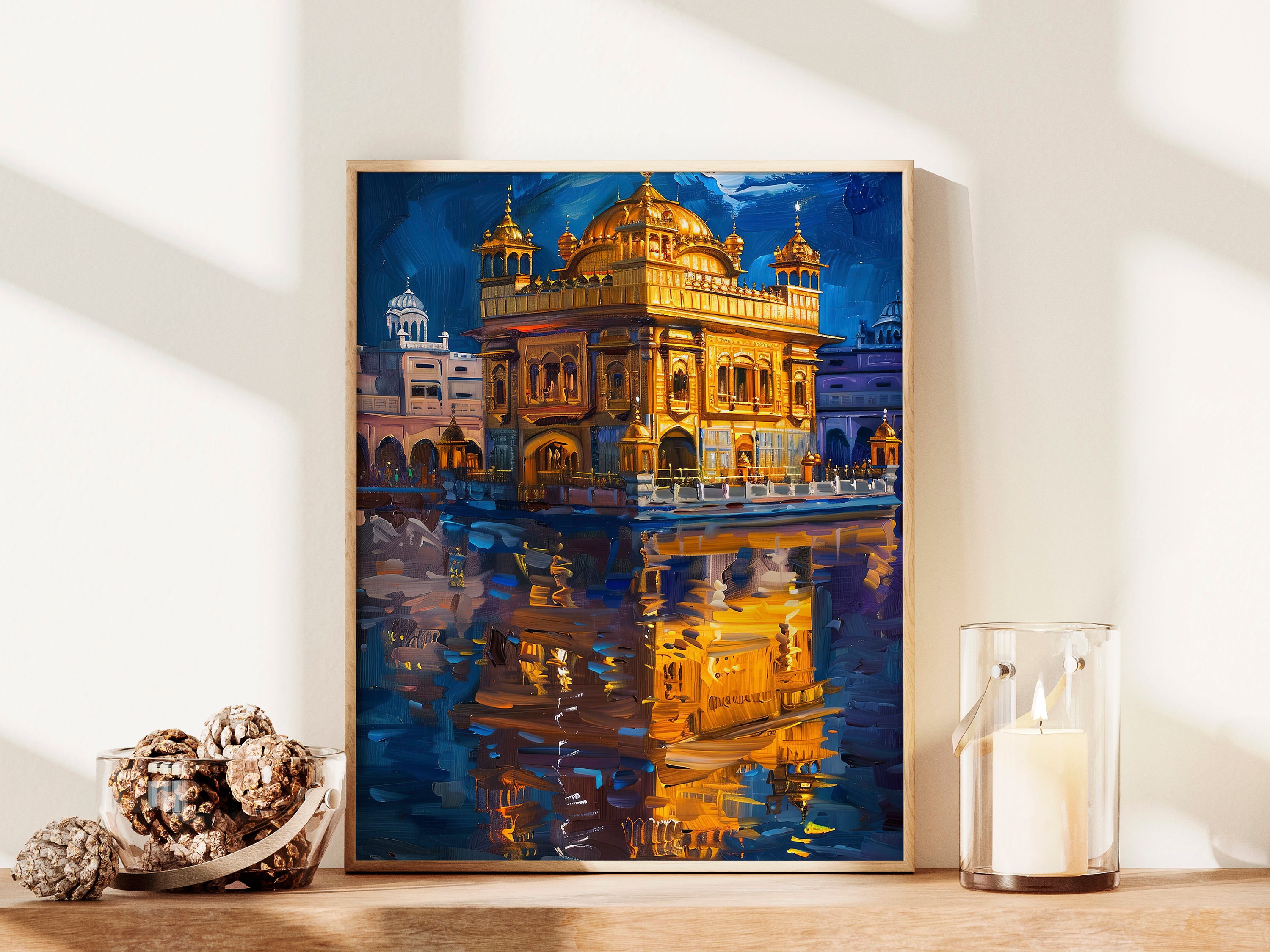 Gurudwara Sikh Art Golden Temple Poster Unframed Sikh Wall Art Sikhism ...