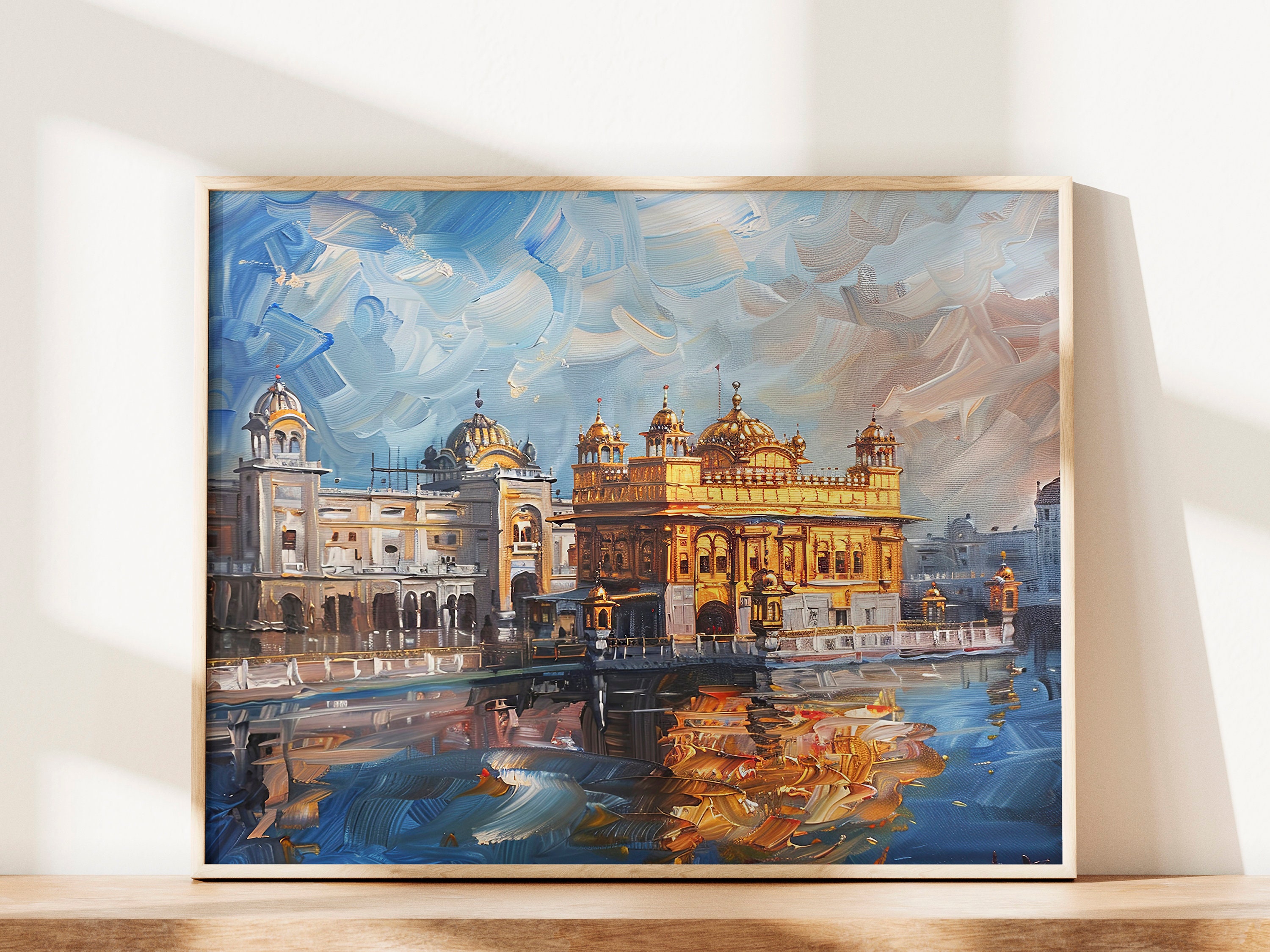 Gurudwara Sikh Art Golden Temple Poster Unframed Sikh Wall Art Sikhism ...