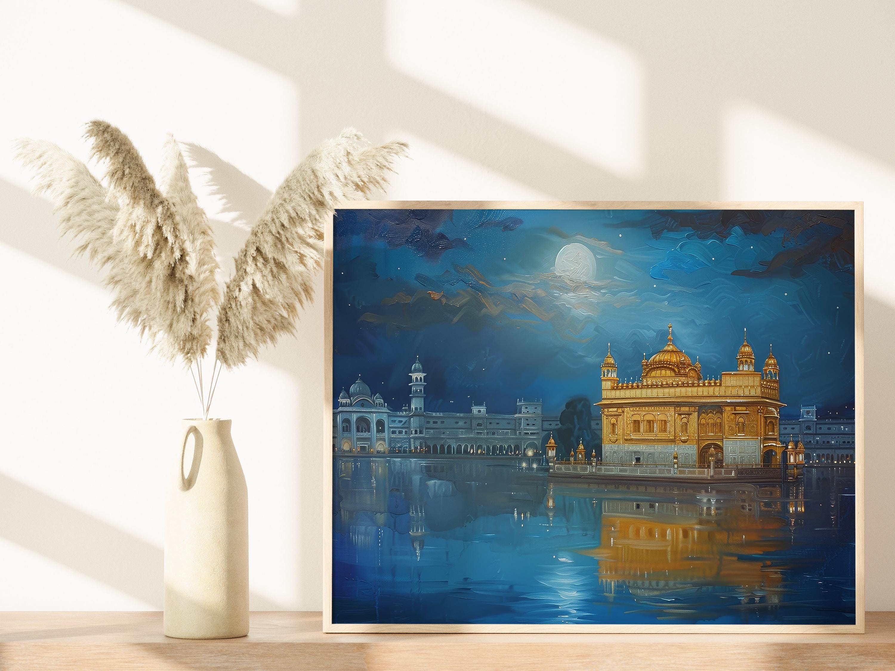 Gurdwara | Poster | Sikh Art Golden Temple Poster Sikh Wall Art Sikhism ...