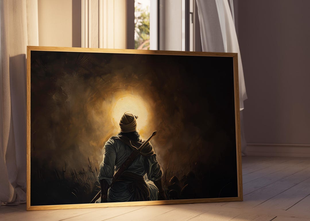 Sikh Warrior | Unframed Poster | Sikh Wall Art Sikh Religious Art Sikh ...