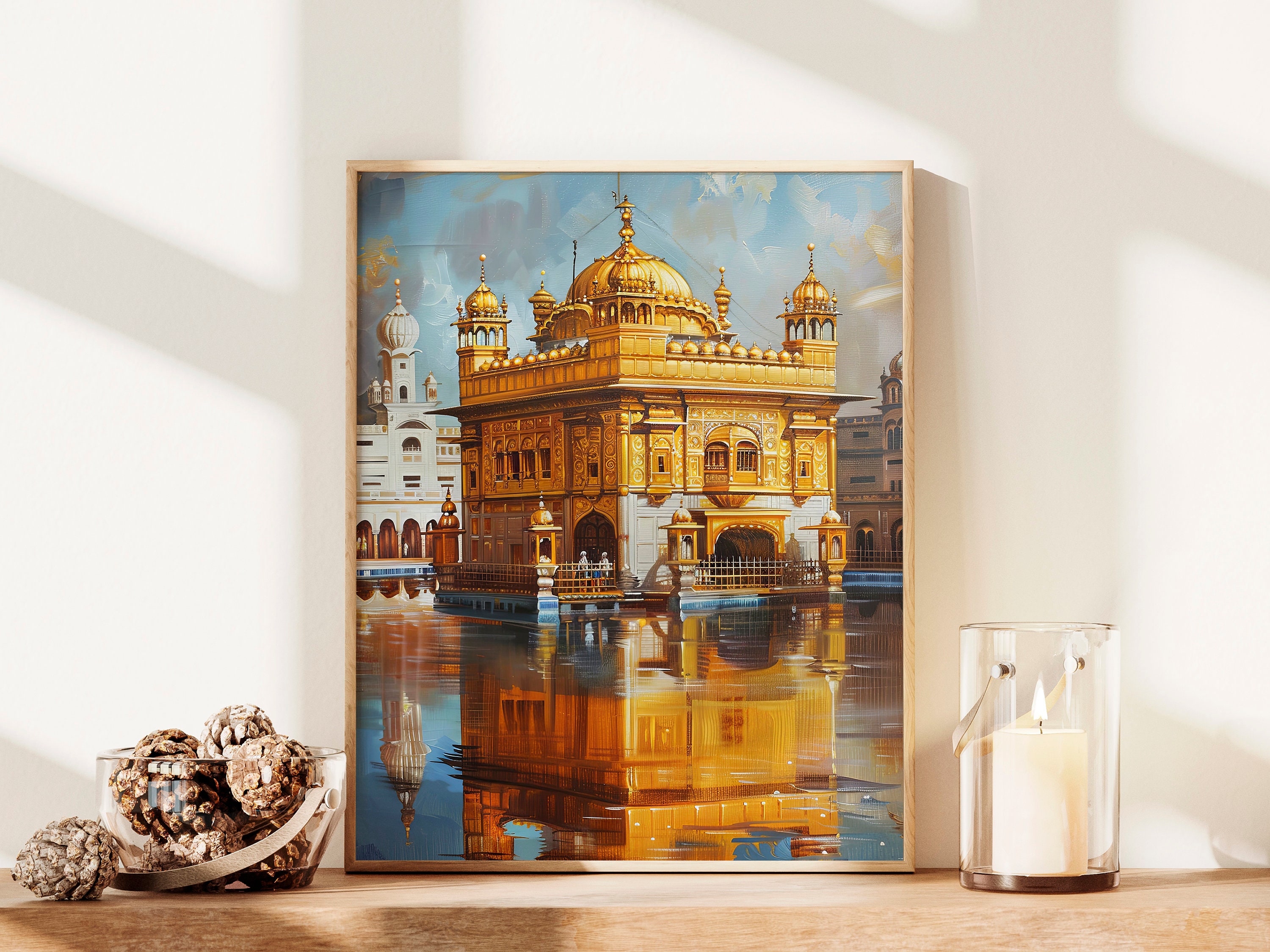 Gurudwara Sikh Art Golden Temple Poster Unframed Sikh Wall Art Sikhism ...