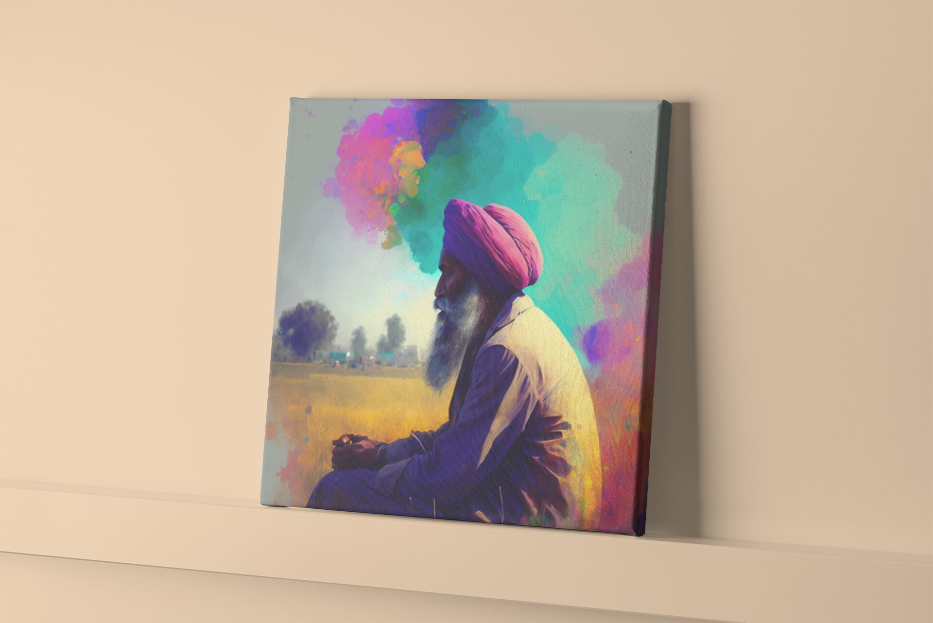 The Colors of Enlightenment: A Beautiful Image of a Sikh Guru at Peace ...