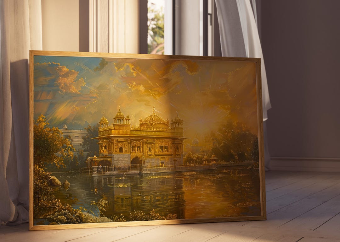 Gurdwara | Poster | Sikh Art Golden Temple Poster Sikh Wall Art Sikhism ...