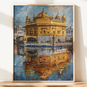 Gurudwara Sikh Art Golden Temple Poster Unframed Sikh Wall Art Sikhism ...