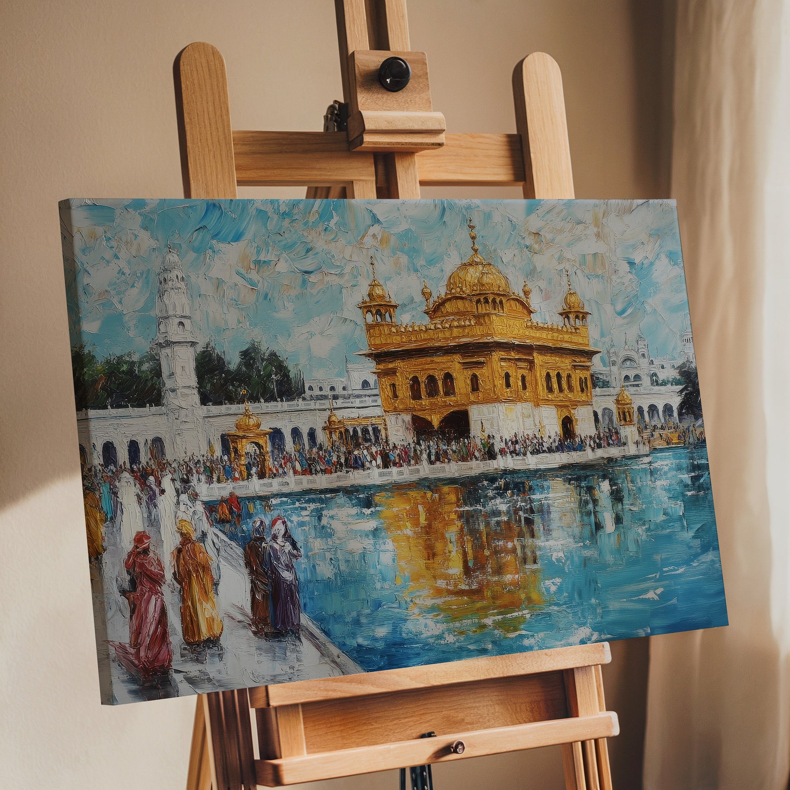 Gurdwara Sikh Art Golden Temple Canvas Unframed Sikh Wall Art Sikhism ...