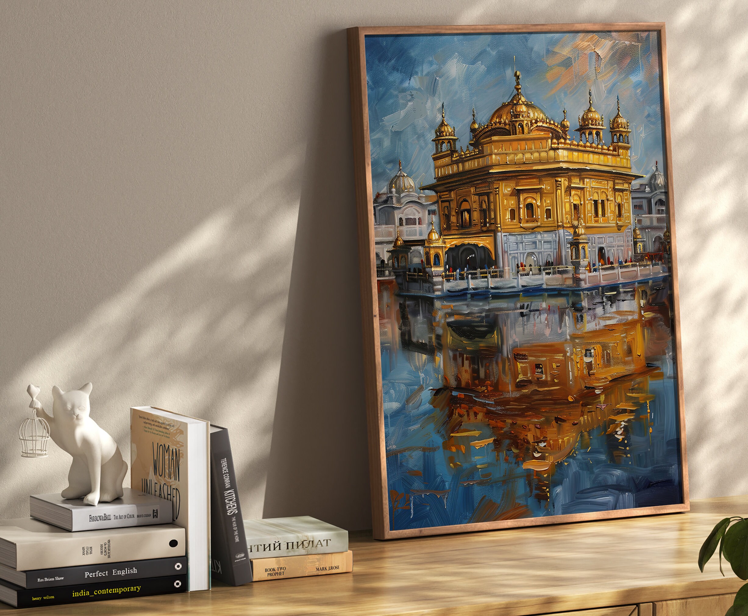 Gurdwara Sikh Art Golden Temple Poster Unframed Sikh Wall Art Sikhism ...