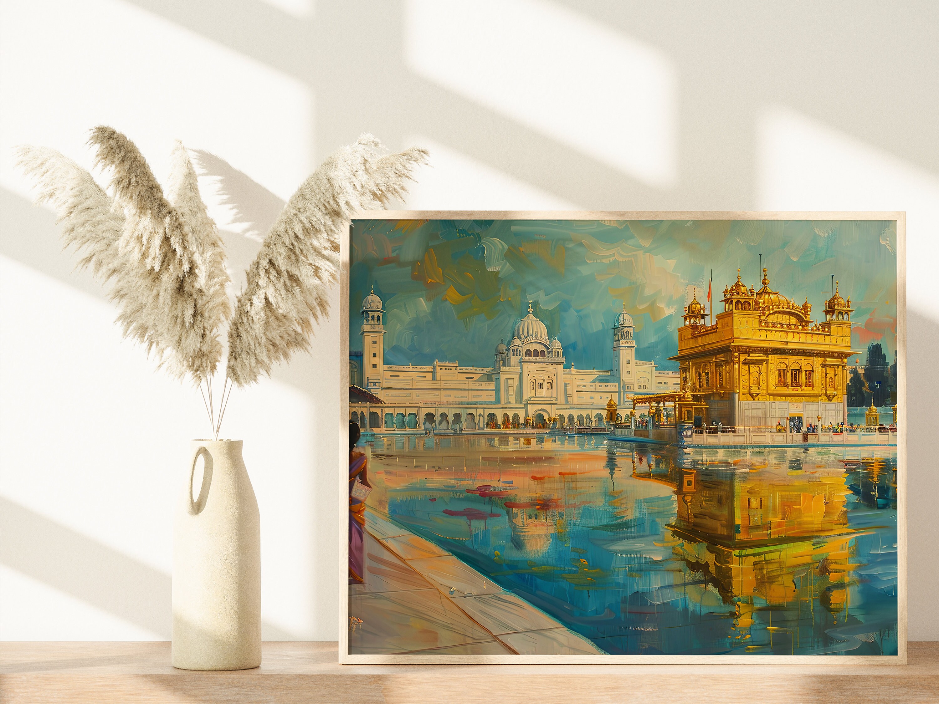 Gurudwara Sikh Art Golden Temple Poster Unframed Sikh Wall Art Sikhism ...