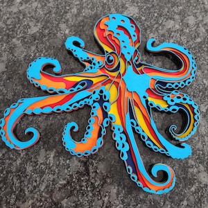 Oswald the Octopus Wall Art - Etsy