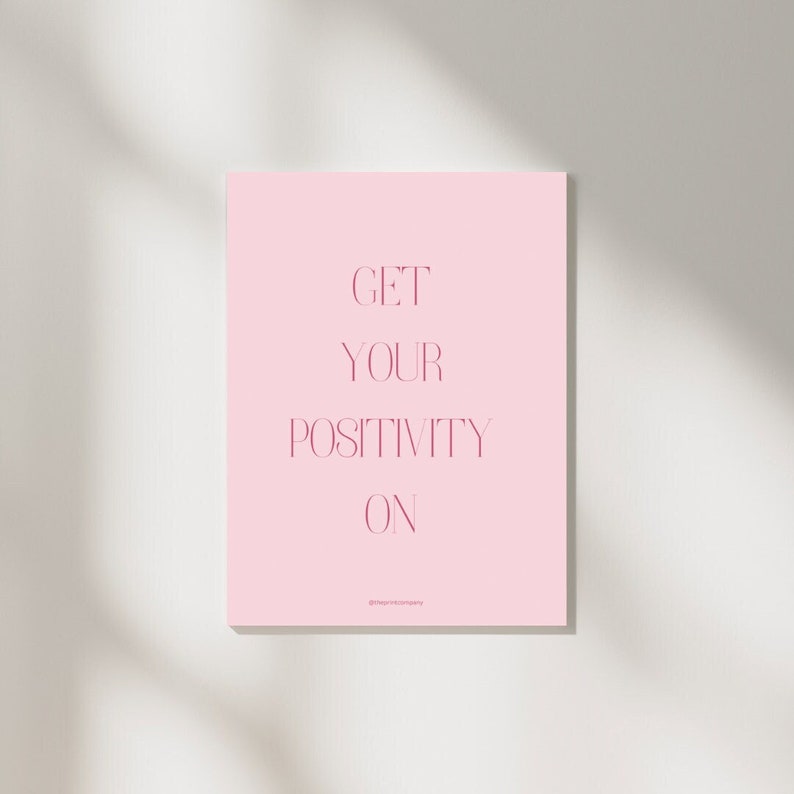 POSITIVITY WALL ART | Poster | Quote Wall Decor for Bedroom and Living ...