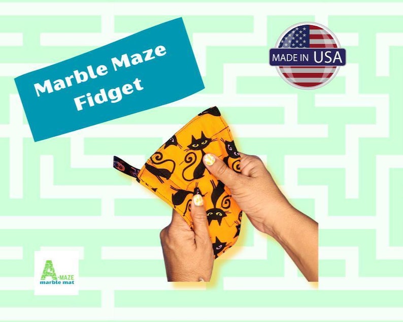 Fabric Marble Maze. Fidget Toy. Quiet. Soft. Stress Relieves. Autism ...
